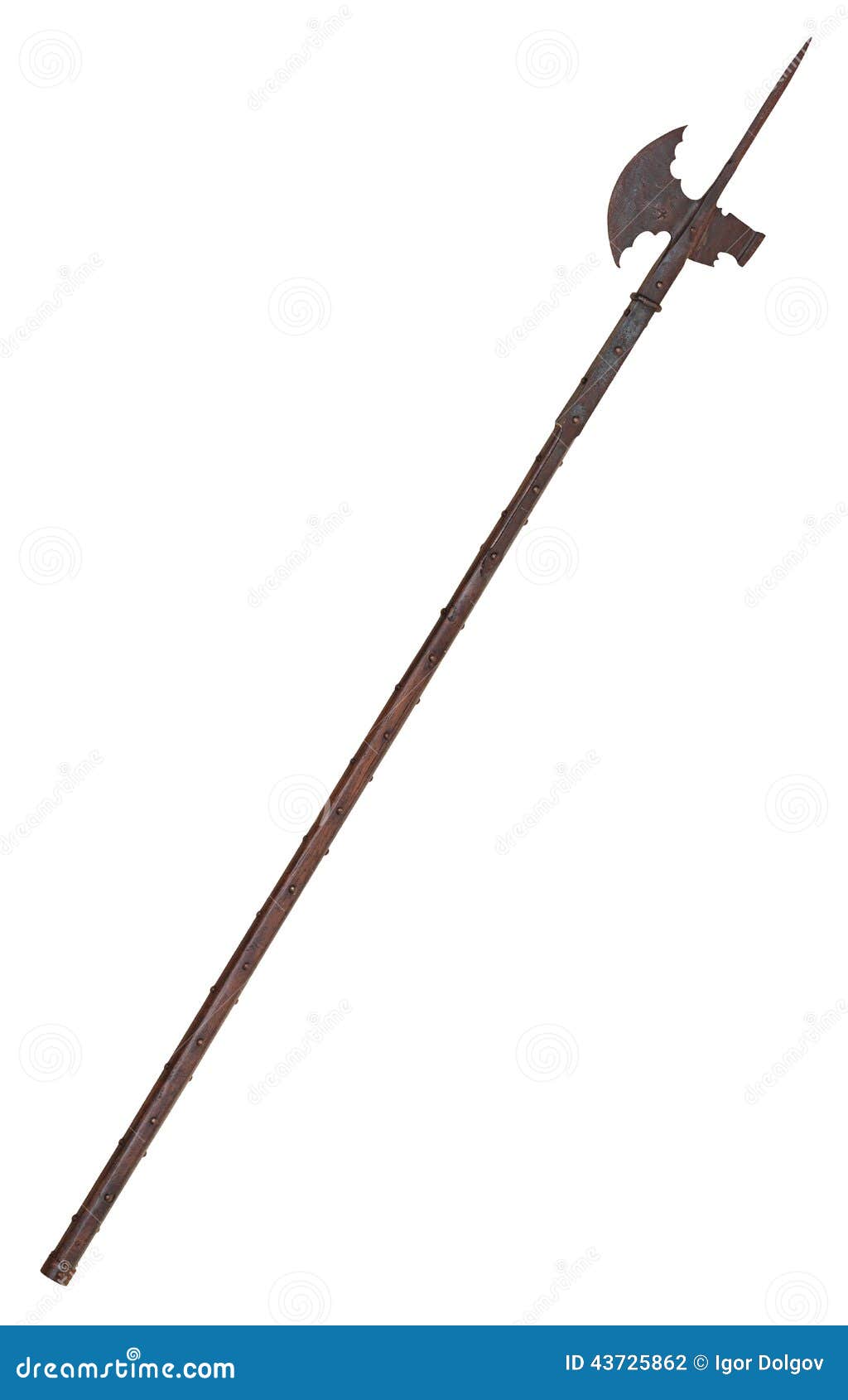 Halberd stock photo. Image of metal, white, melee, retro - 43725862