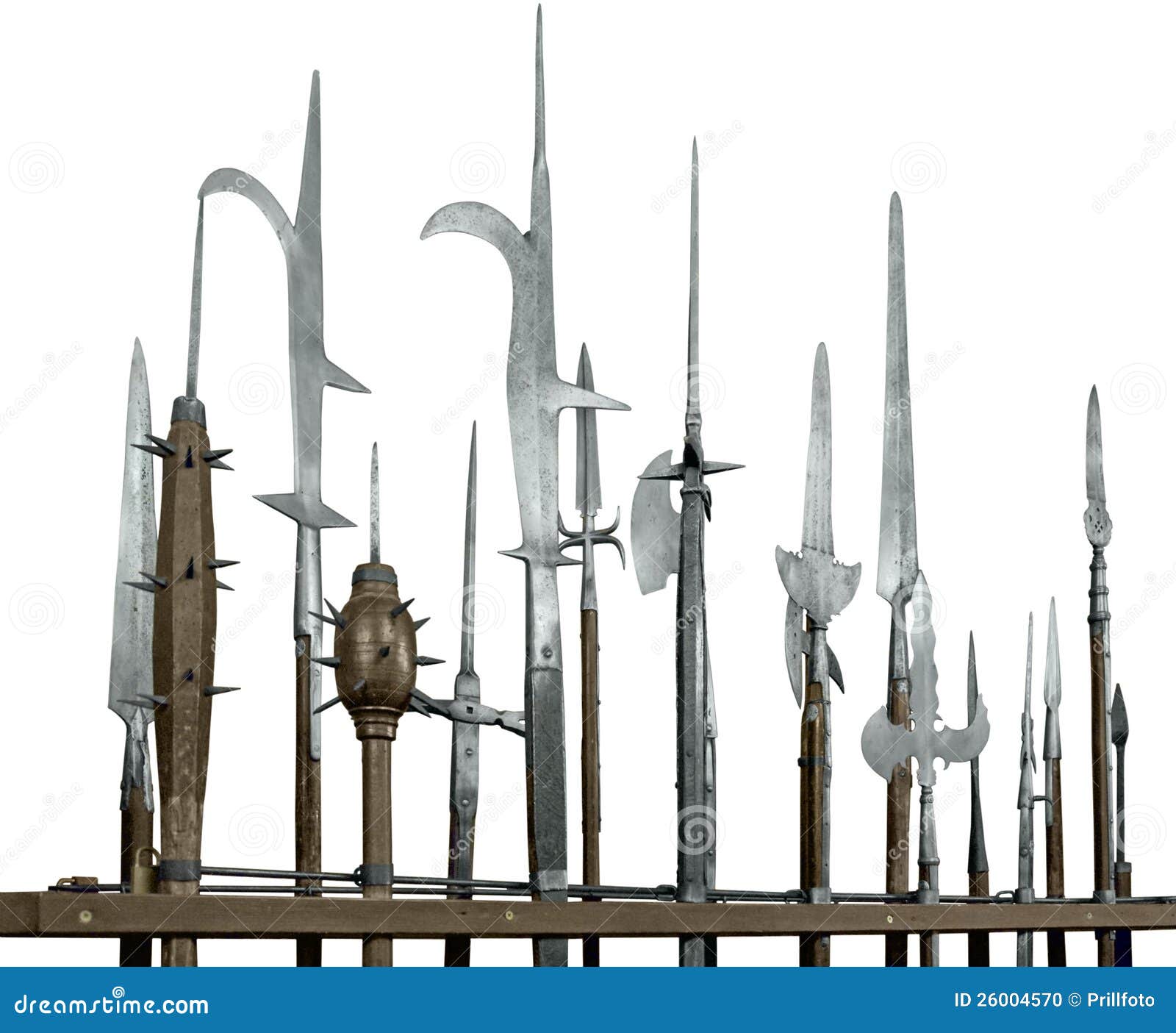 Halberds in white back stock photo. Image of lance, spontoon - 26004570