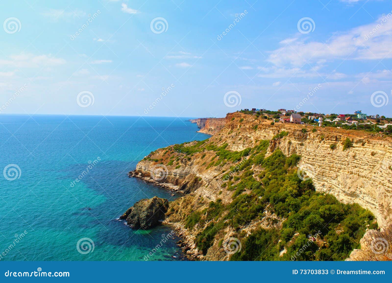 Halbinsel Kap Fiolent Krim stockbild. Bild von schwarzes - 73703833