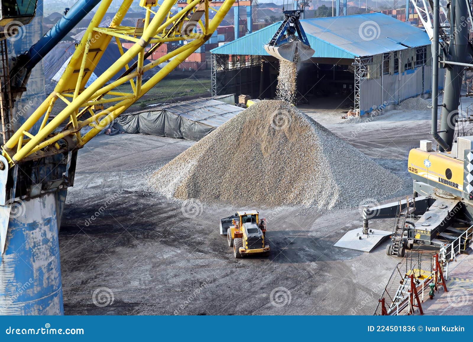 Haldia, India, October, 27, 2020. Cargo Terminal for Unloading Bulk ...