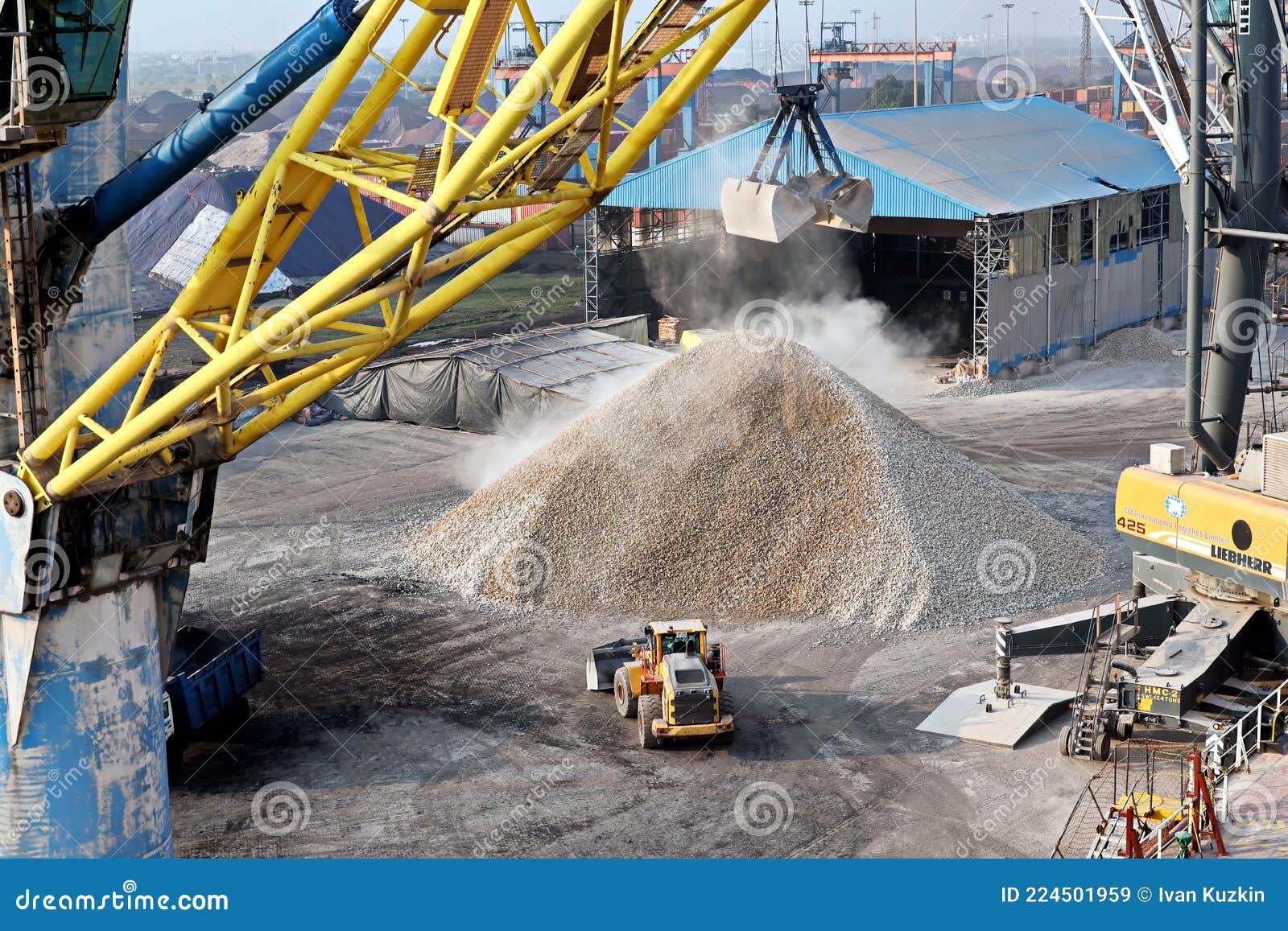 Haldia, India, October, 27, 2020. Cargo Terminal for Unloading Bulk ...