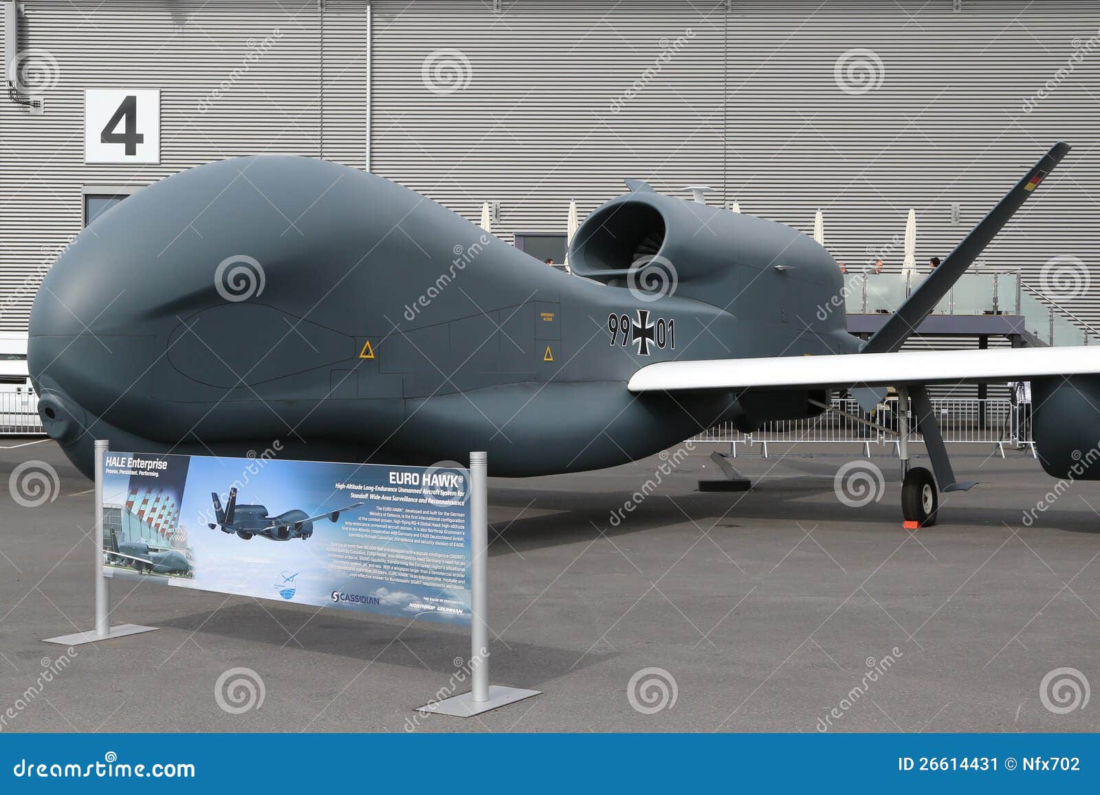 HALE Enterprise Euro Hawk Drone Editorial Photo - Image of euro, eads ...