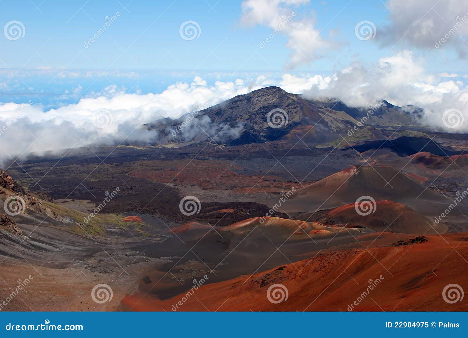 Haleakala National Park Volcano Crater Summit Panoramic View At An ...
