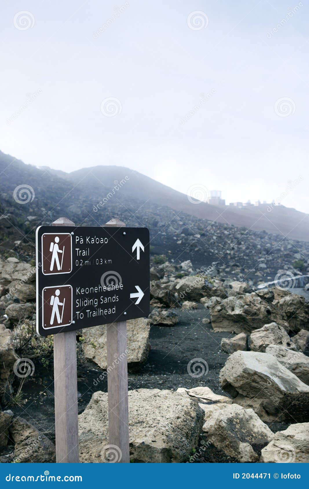 Haleakala National Park Sign Stock Image - Image of keonehe, colour ...