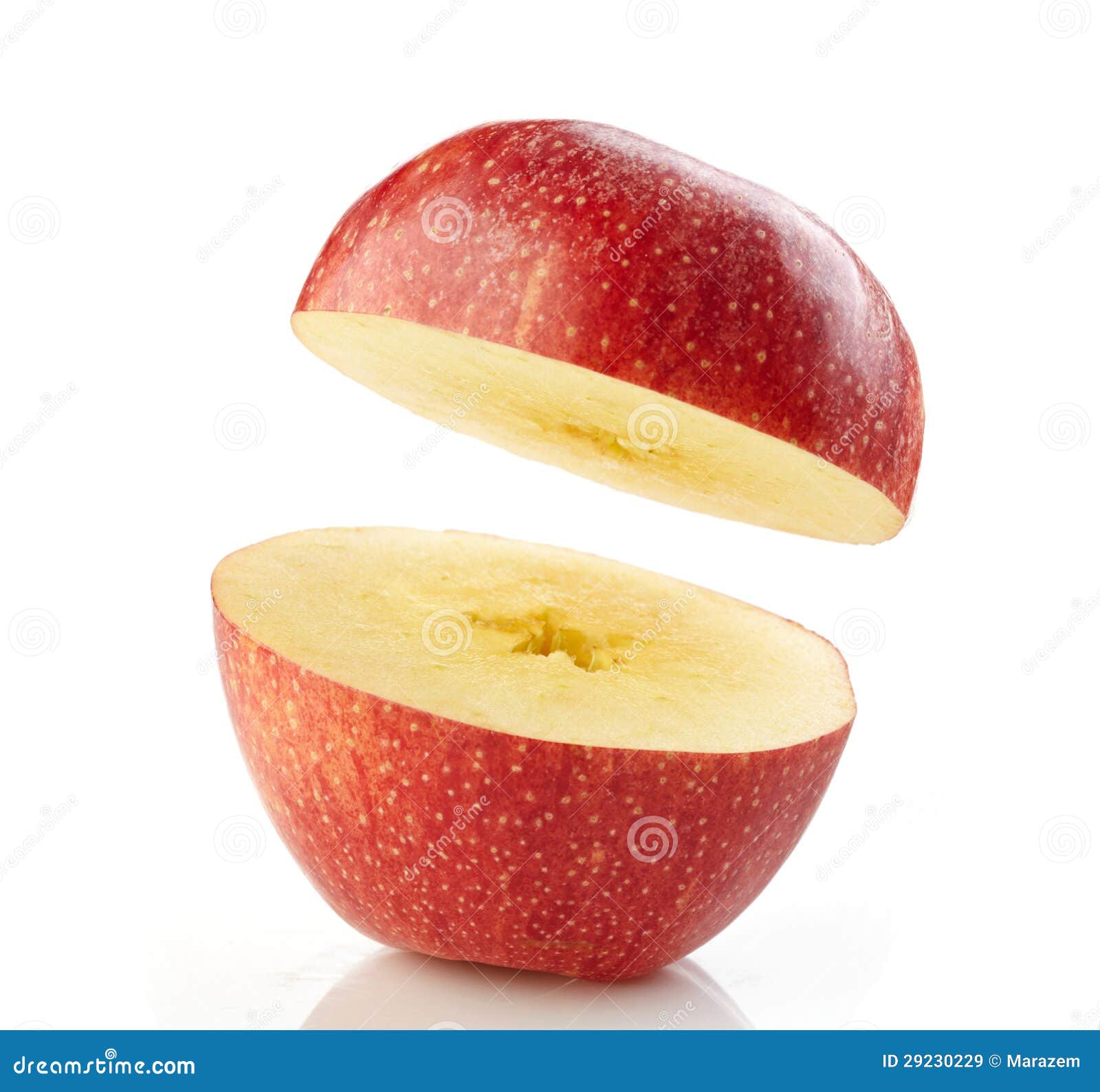 Half apple stock image. Image of food, nature, background - 29230229