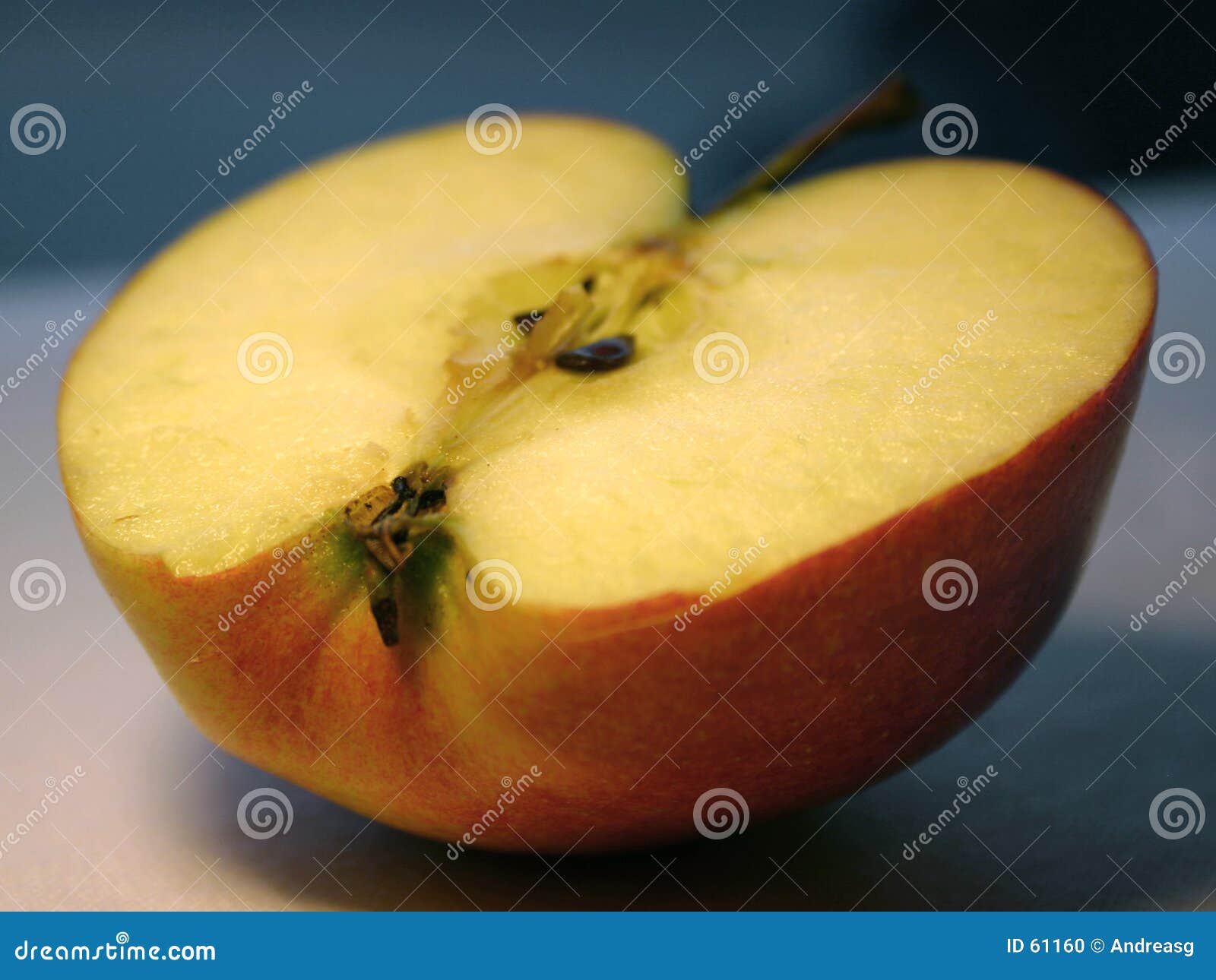 Half apple stock photo. Image of pulp, sliced, juicy, colors - 61160