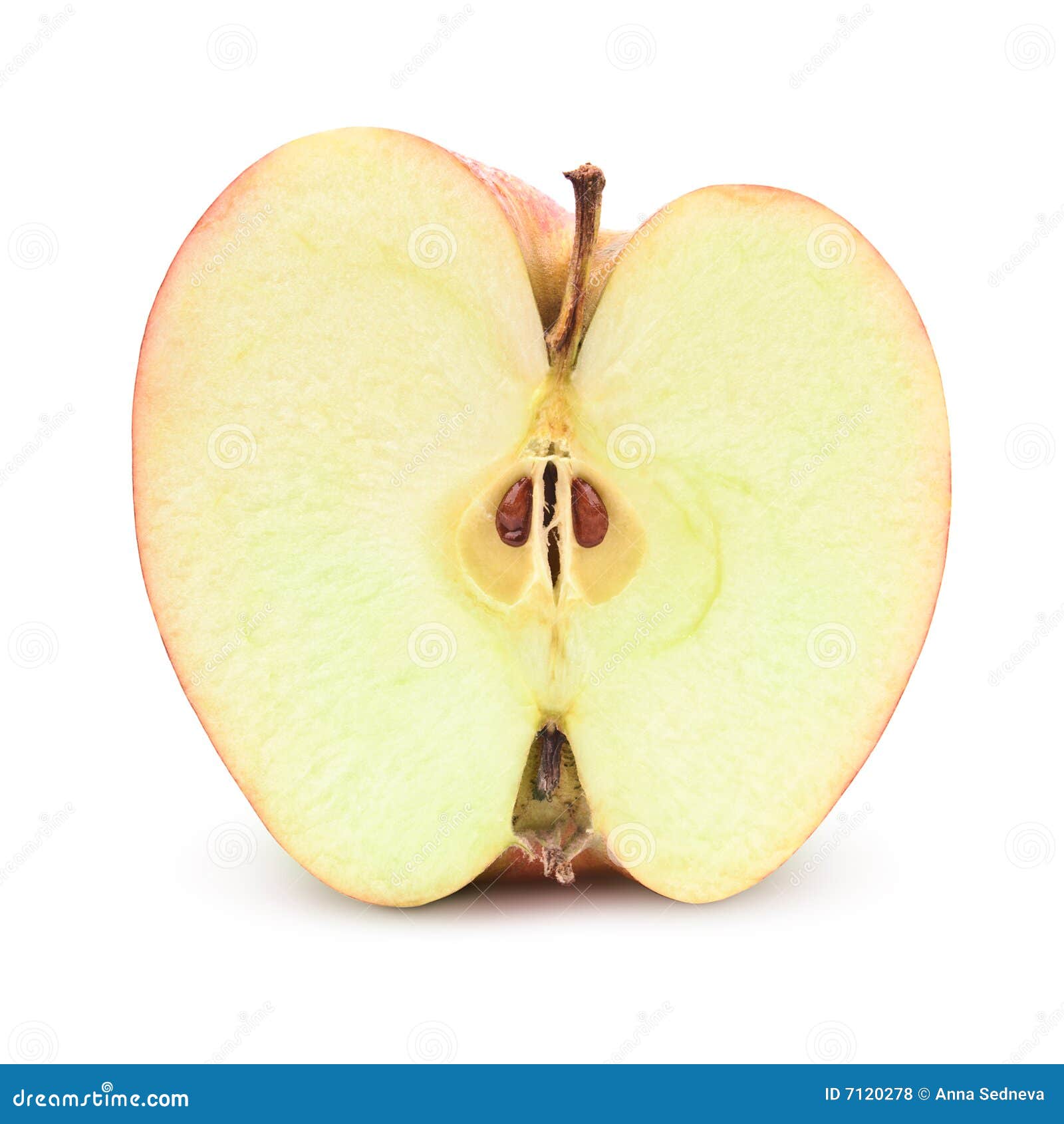 Half of apple stock photo. Image of vegetarian, healthy - 7120278