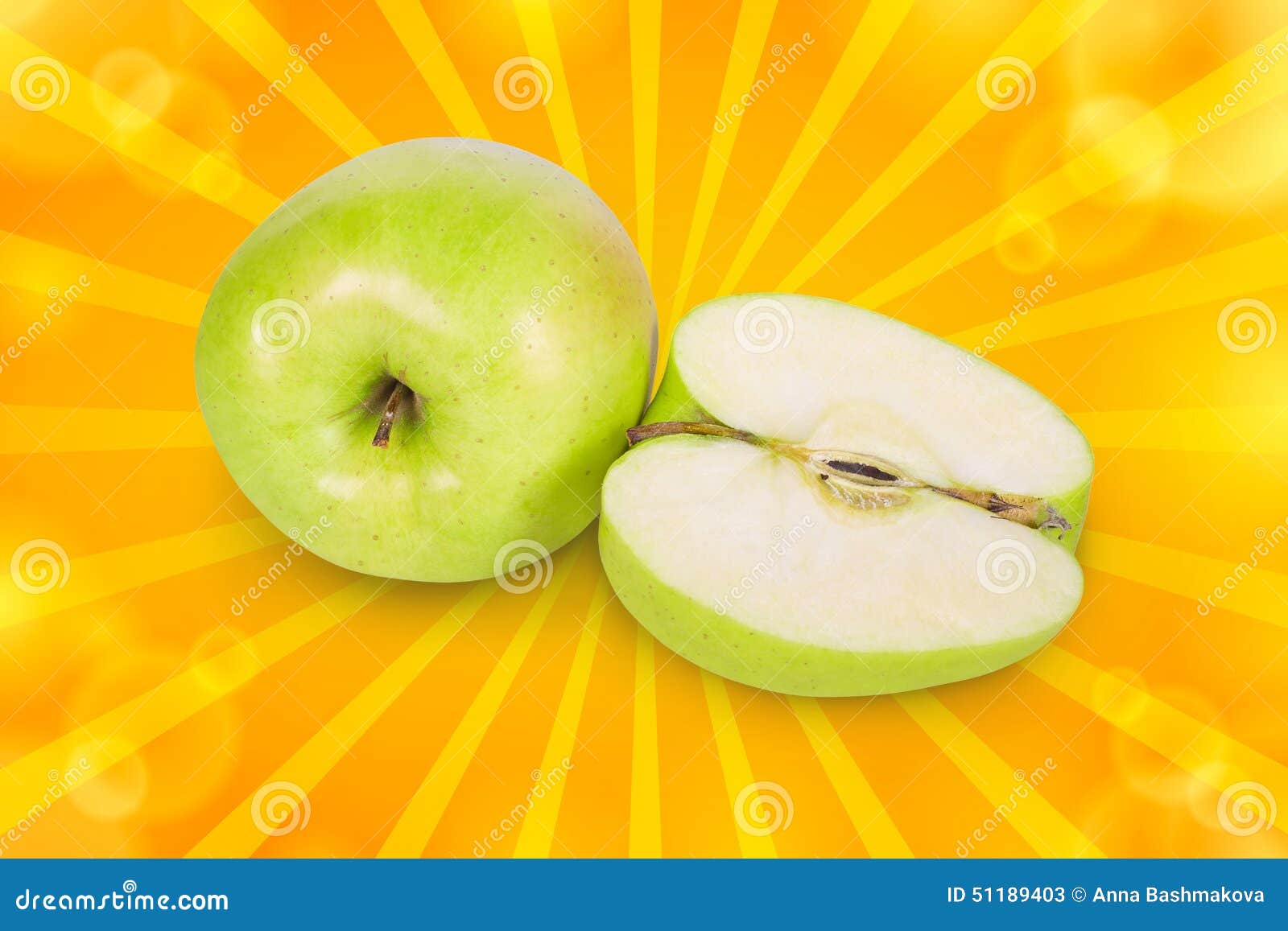 Half apple stock image. Image of background, nutrition - 51189403