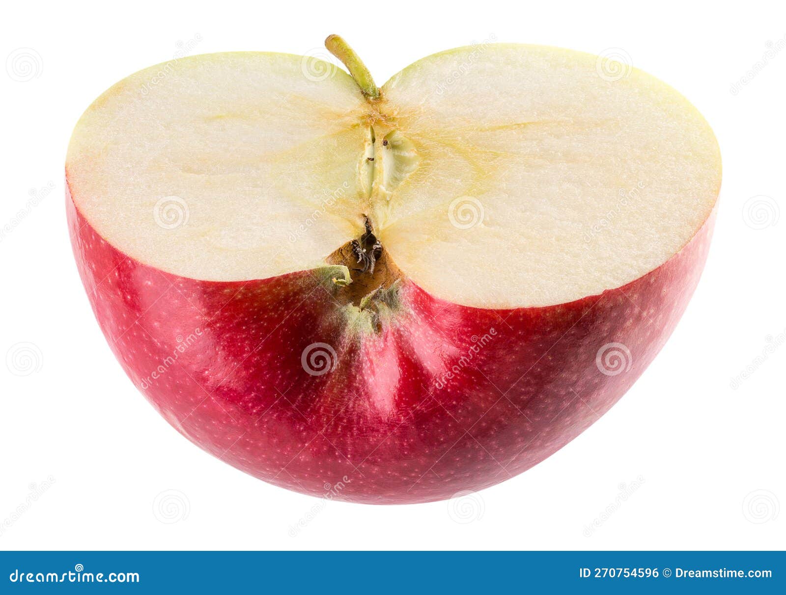 Half of Apple Isolated on a White Background Stock Photo - Image of ...