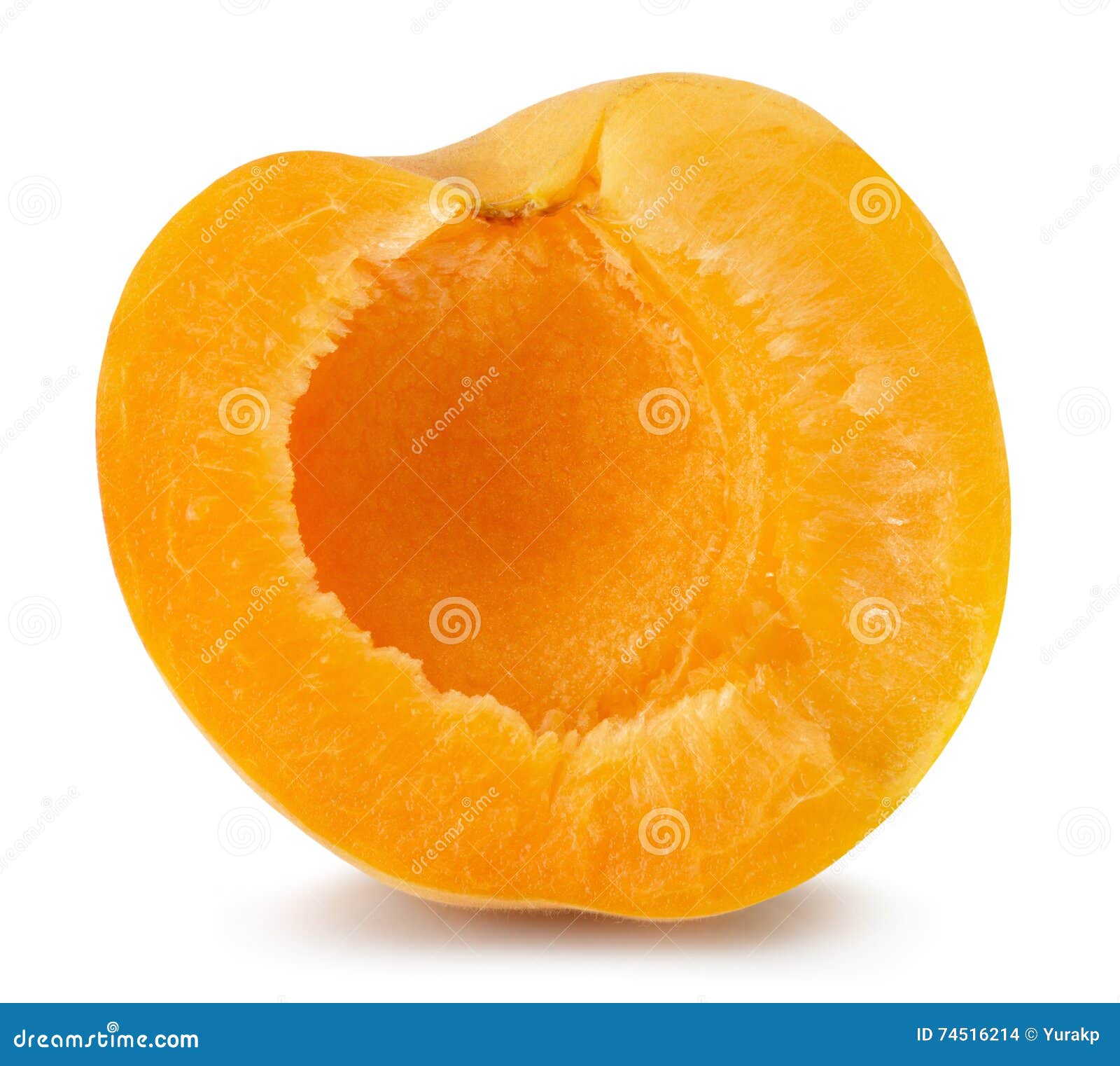 Half of Apricot Isolated on the White Background Stock Photo - Image of ...