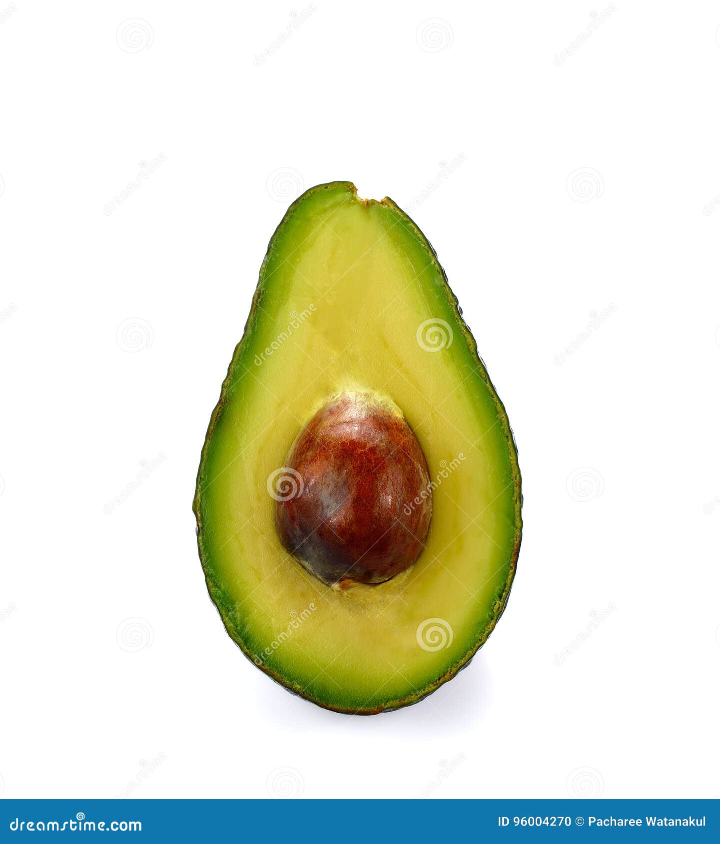 Half of Avocado Fruit Isolated on White Stock Photo - Image of bright ...