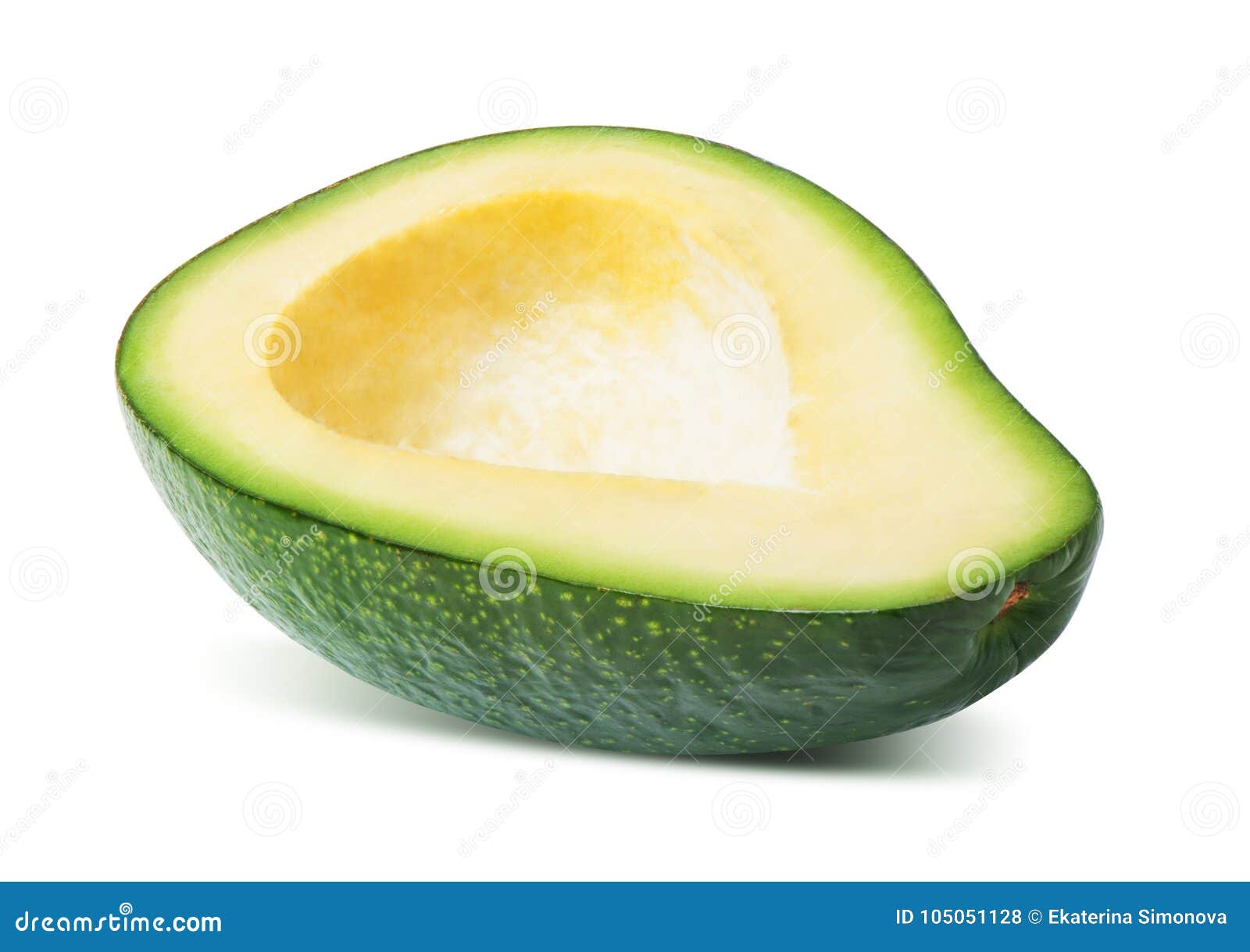 Half of Avocado Fruit Isolated Stock Photo - Image of portion, avocado ...