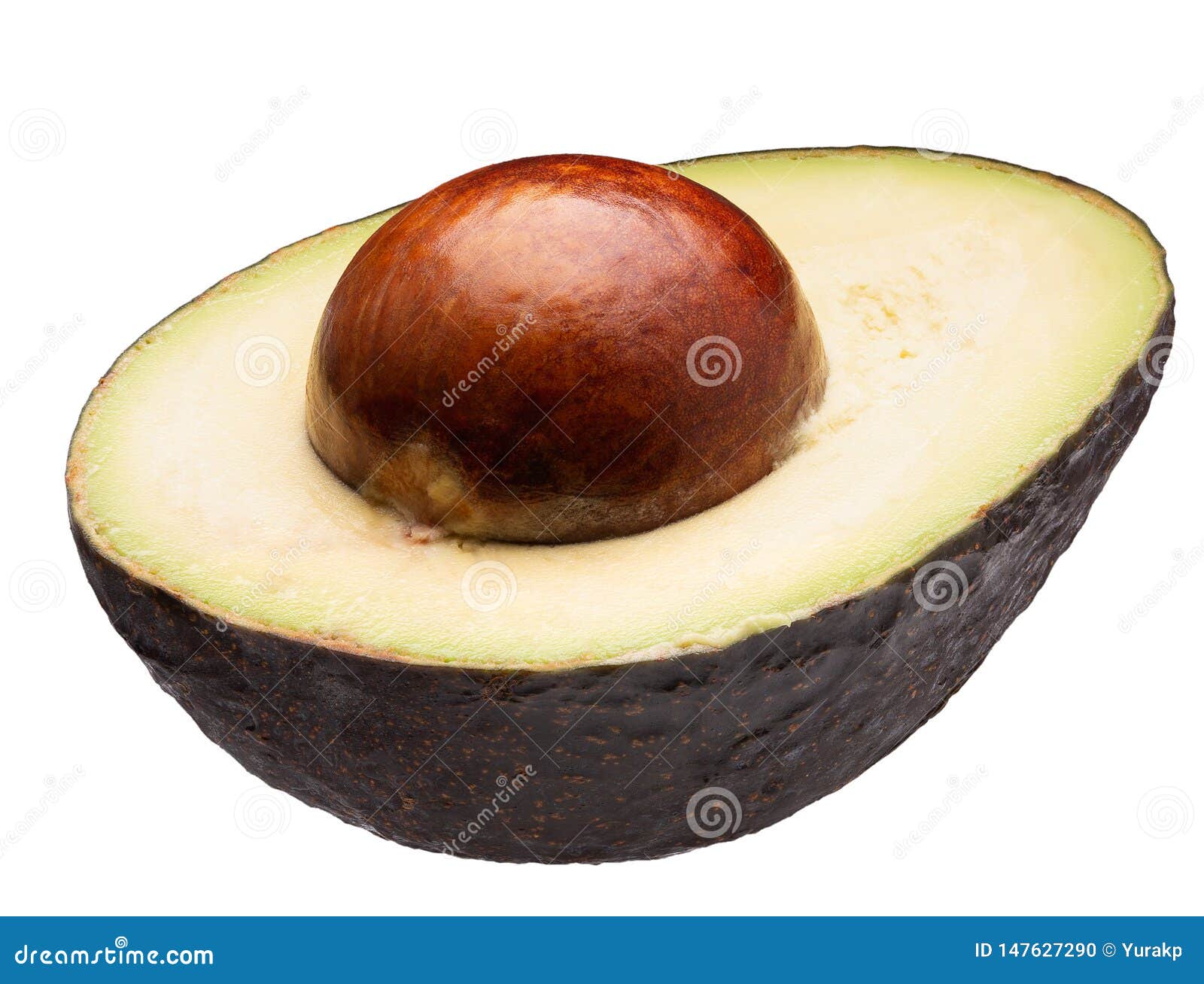 Half of Avocado Isolated on a White Background Stock Photo - Image of ...