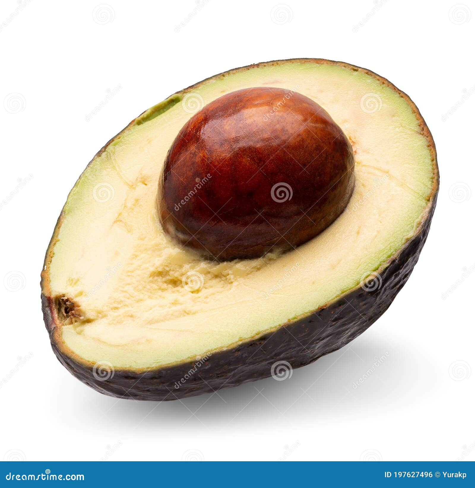Half of Avocado Isolated on a White Background Stock Photo - Image of ...
