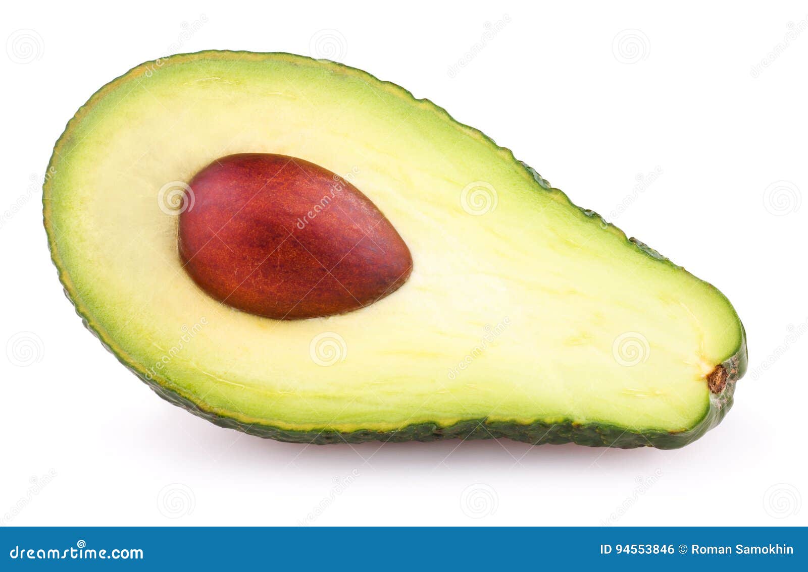 Half Avocado Isolated on White Stock Photo - Image of cutted, diet ...