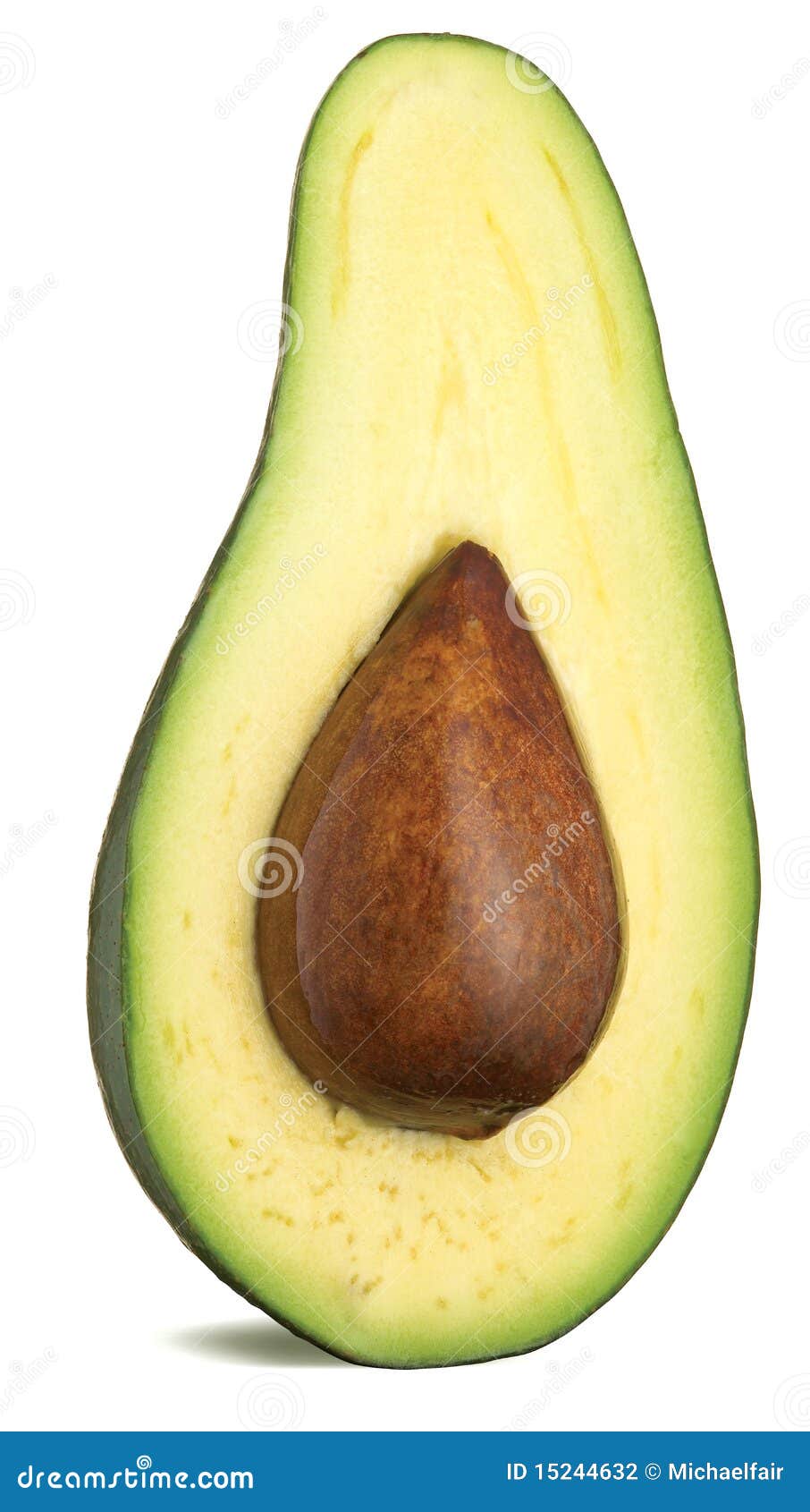 Half of an Avocado on a White Background Stock Photo - Image of healthy ...