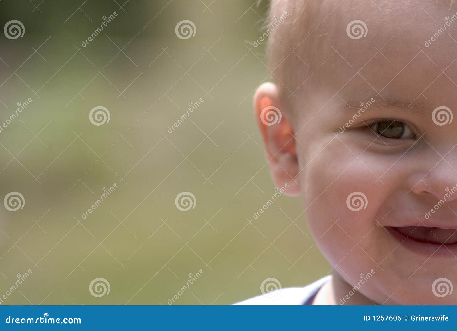 Half baby face cheerful stock photo. Image of pleasant - 1257606