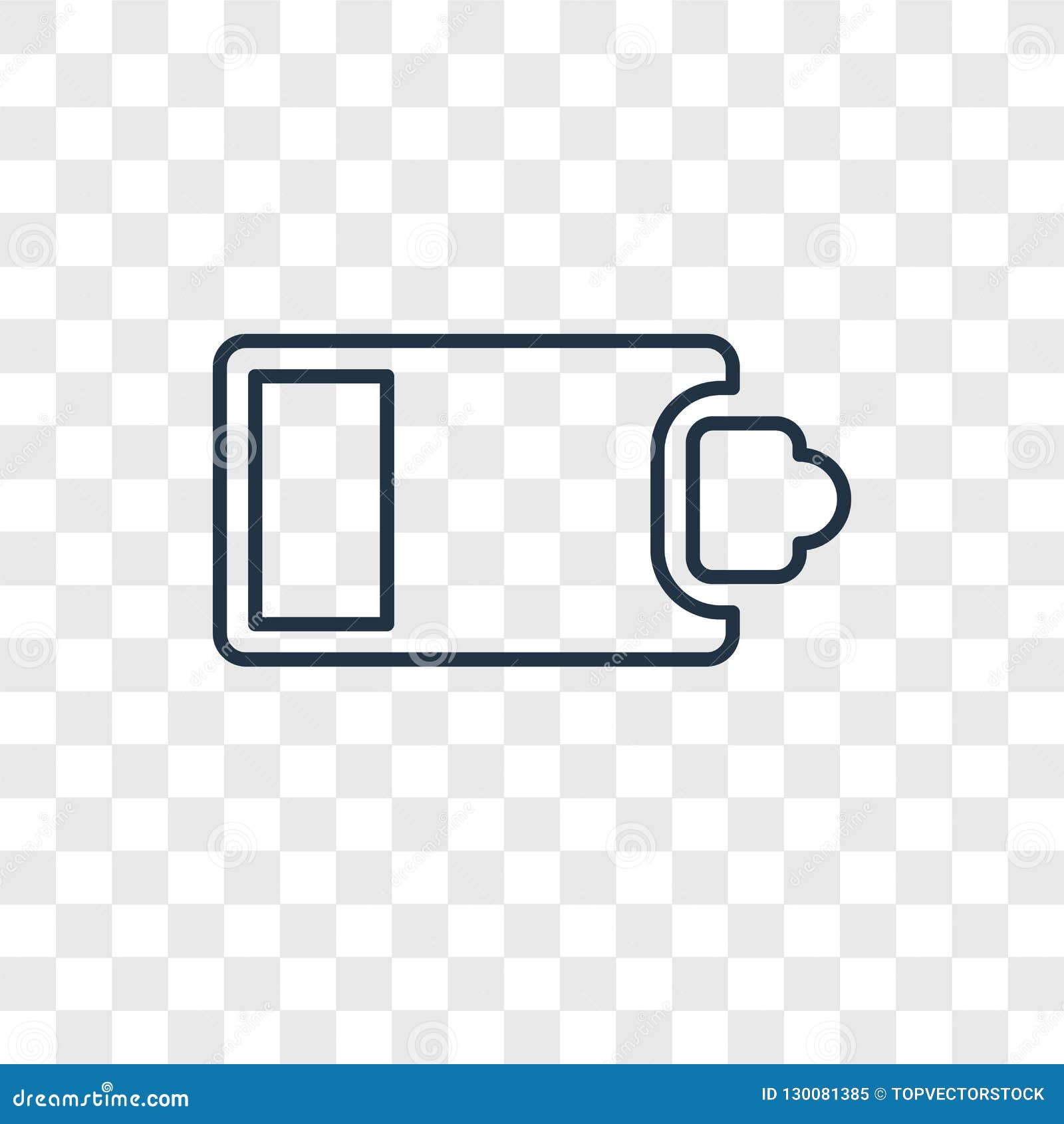Half Battery Vector Icon Isolated On Transparent Background, Hal ...