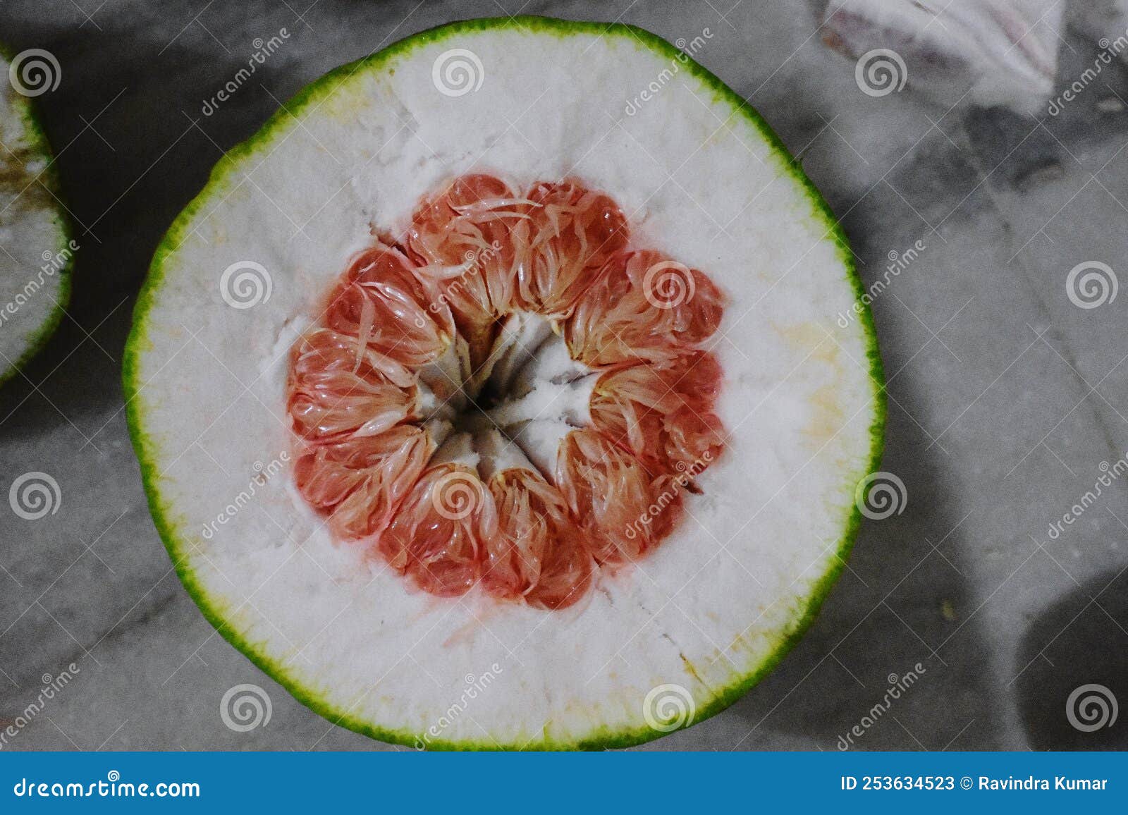 Half of a big lemon fruit stock image. Image of pattern - 253634523