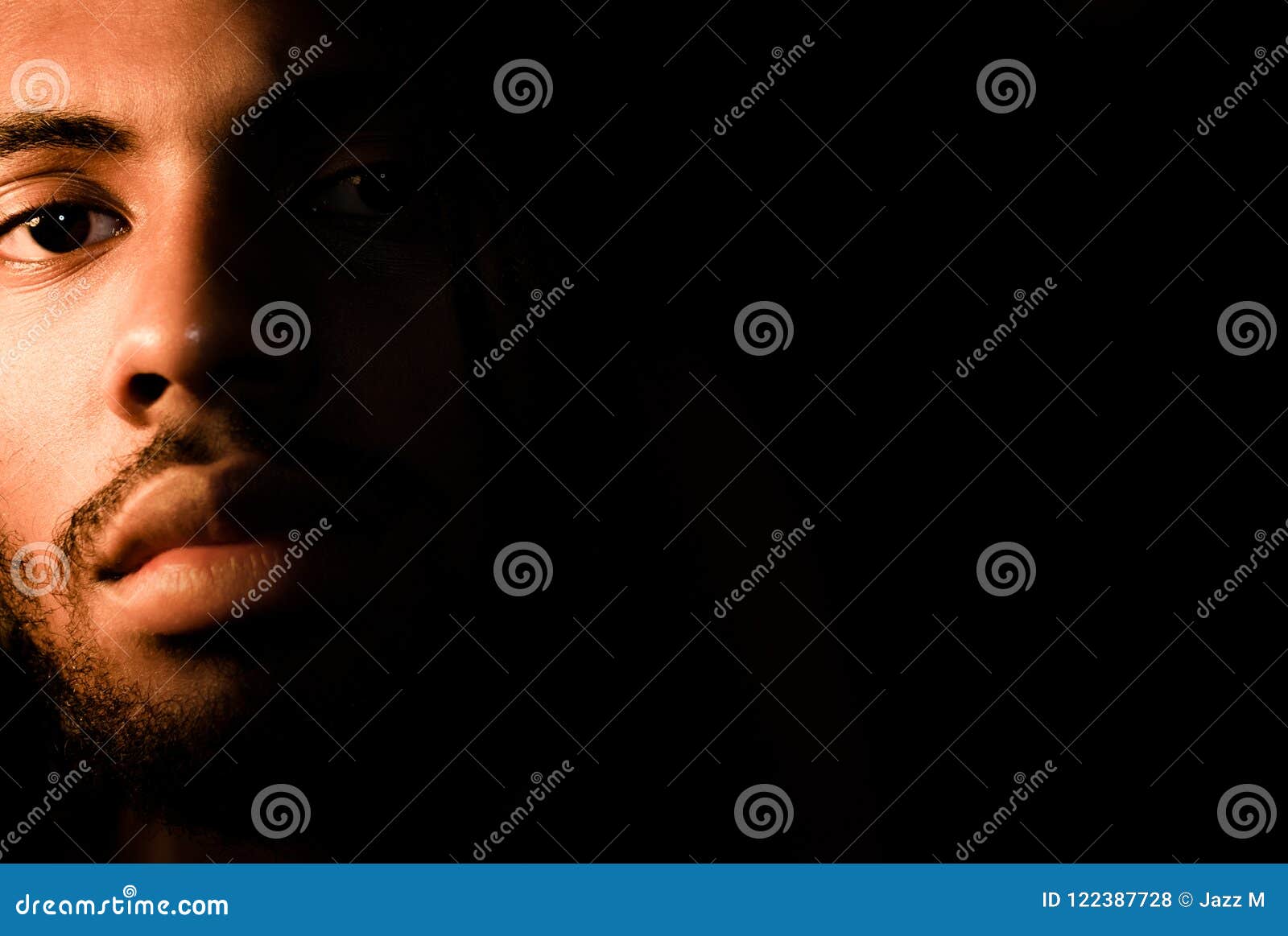 Mysterious half face stock photo. Image of mysterious - 122387728