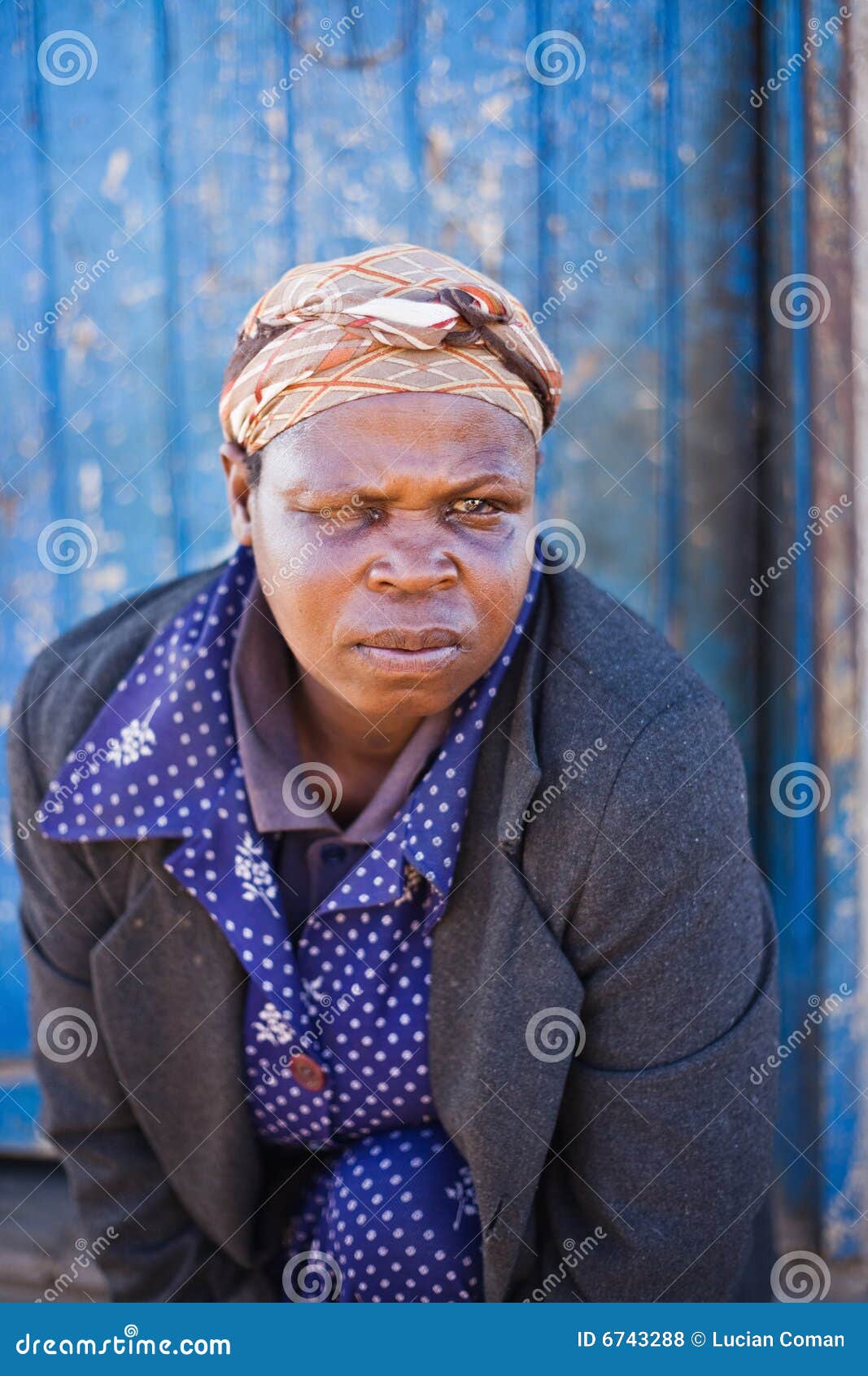 Half blind woman stock photo. Image of dress, female, outdoors - 6743288