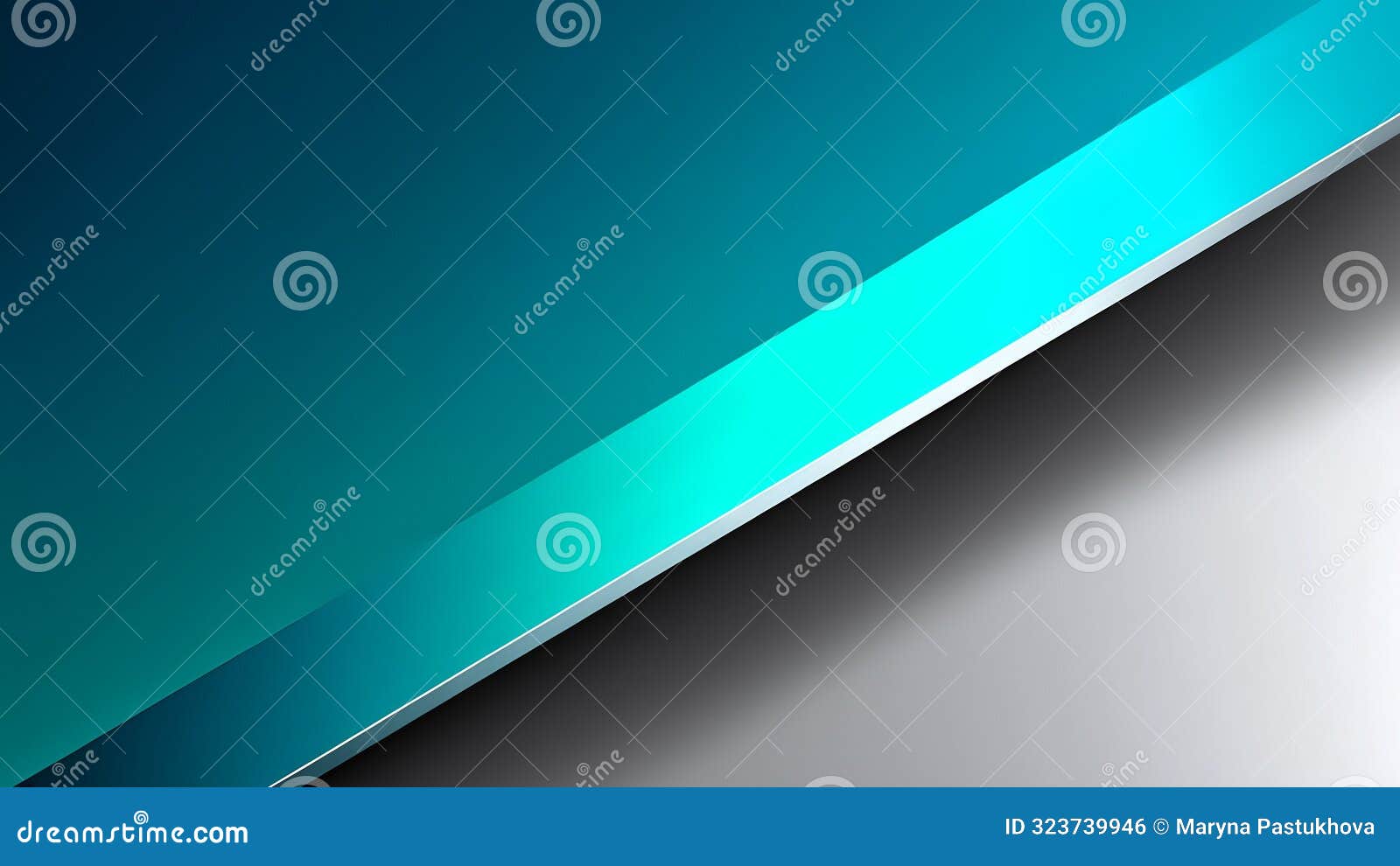 Half Blue Metallic Half Gray Background Divided Diagonally Copy Space ...