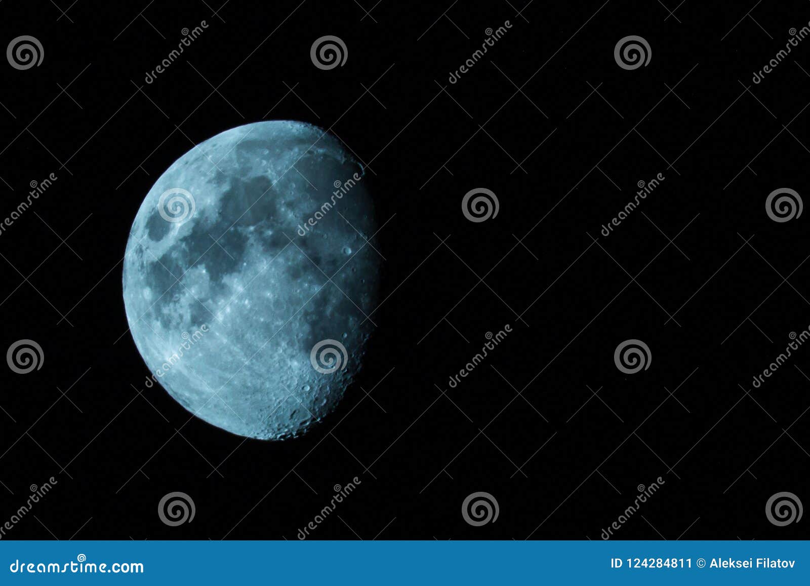 Half Blue, Half Golden Light Reflection On River Wave Ripples Surface ...