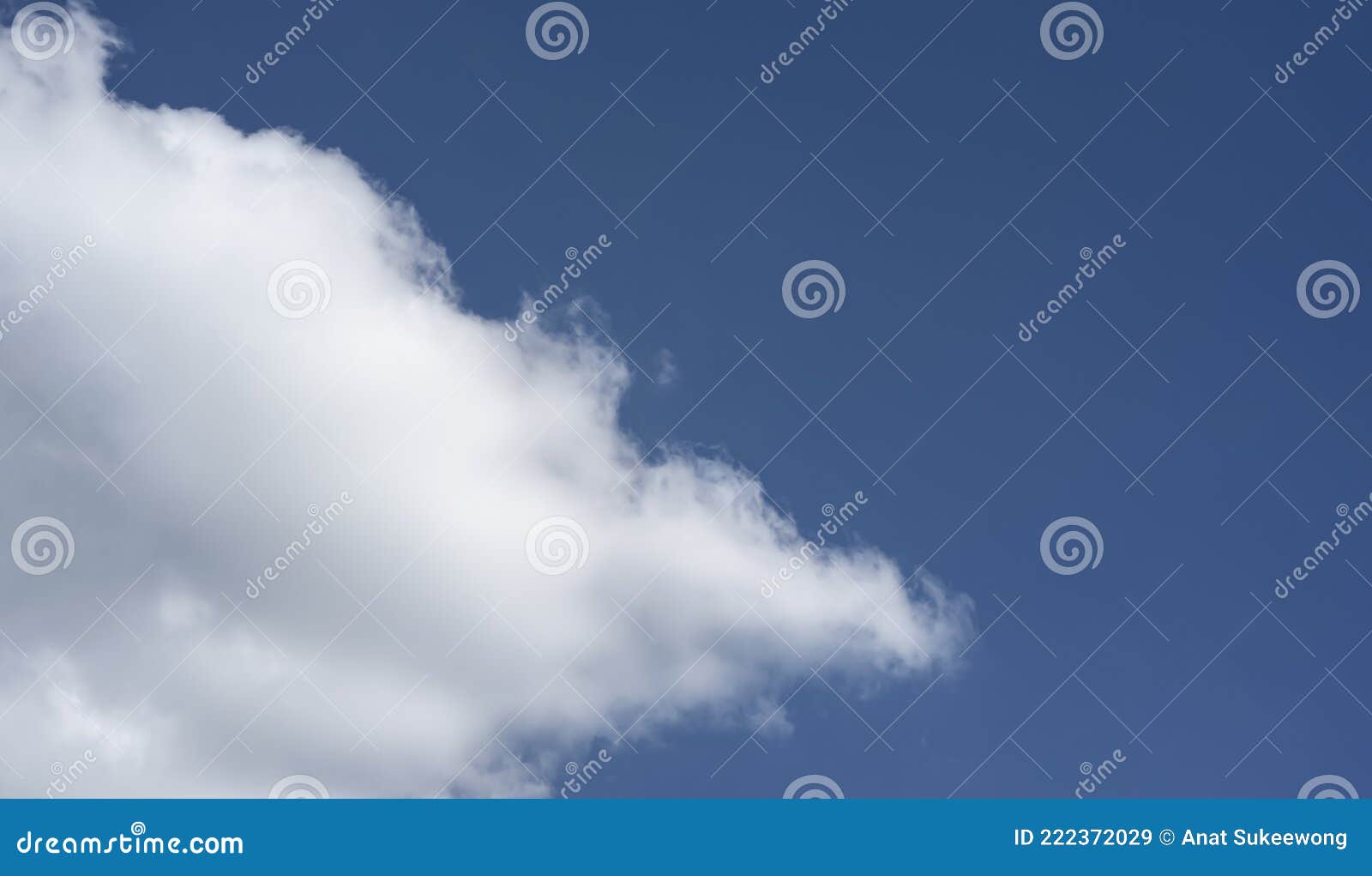 Half of the Blue Sky is a Big Cloud Stock Image - Image of nature, wave ...