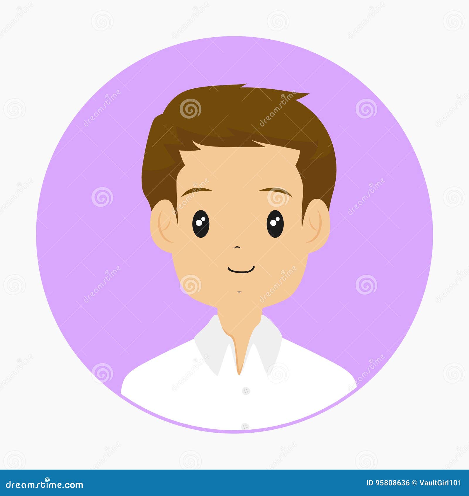 Half Body Father Avatar Vector Stock Vector - Illustration of business ...