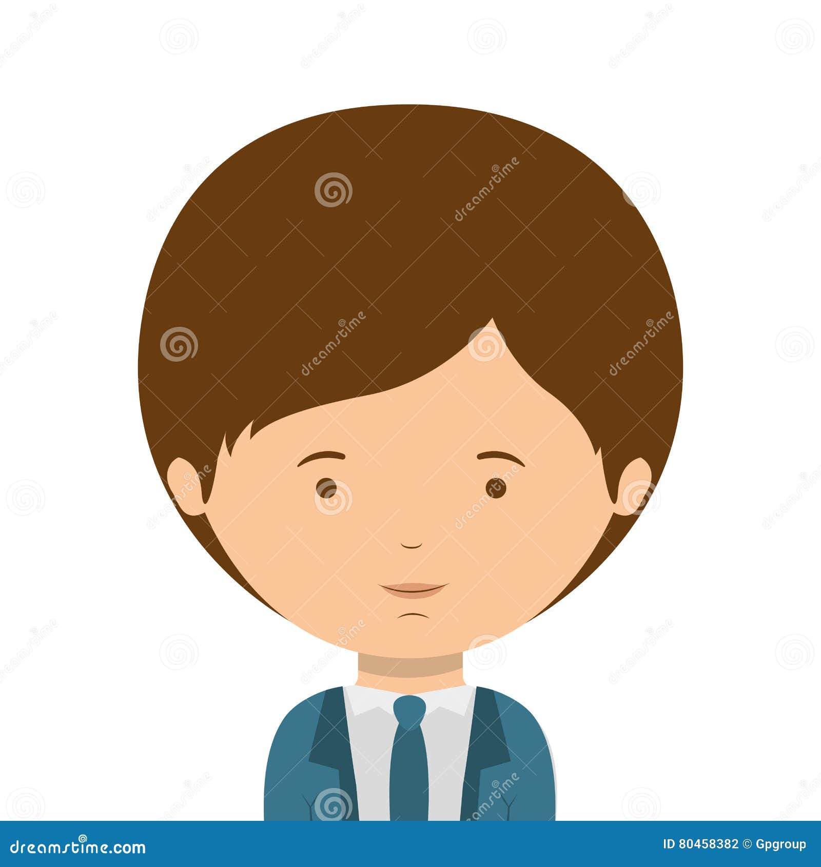 Half Body Man Dressed Formal Style Stock Vector - Illustration of young ...