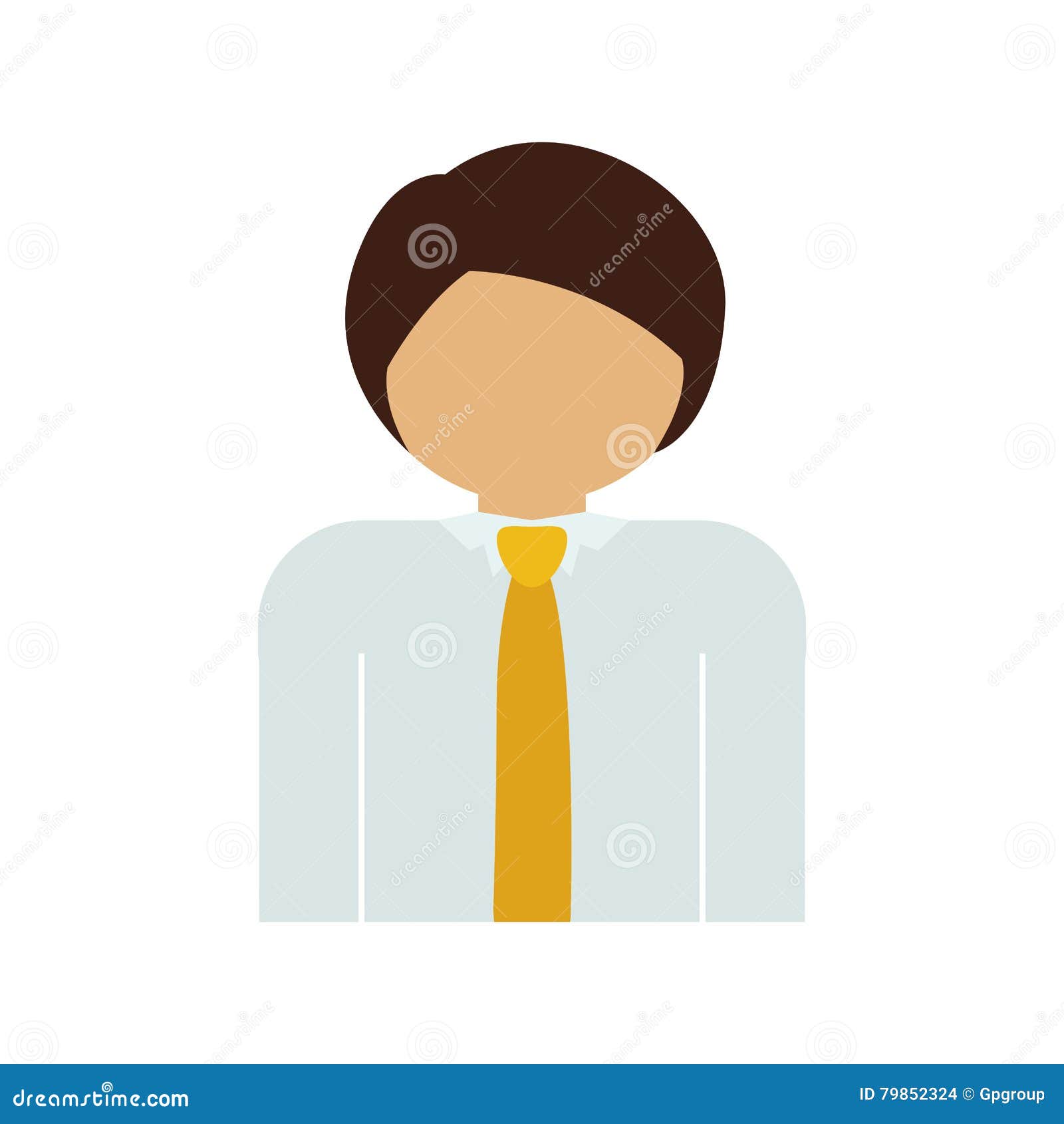 Half Body Man with Suit and Necktie Stock Vector - Illustration of male ...