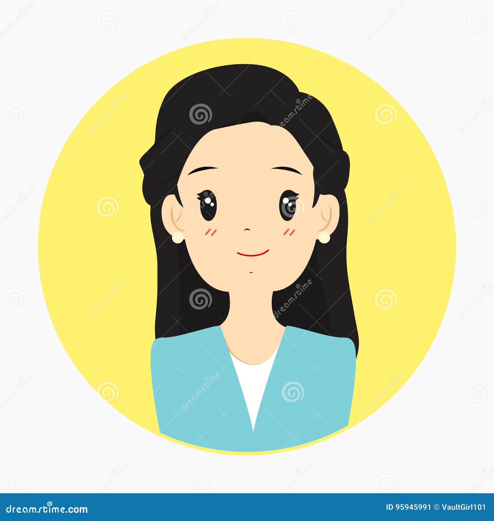 Half Body Mother Avatar Vector Stock Vector - Illustration of ...