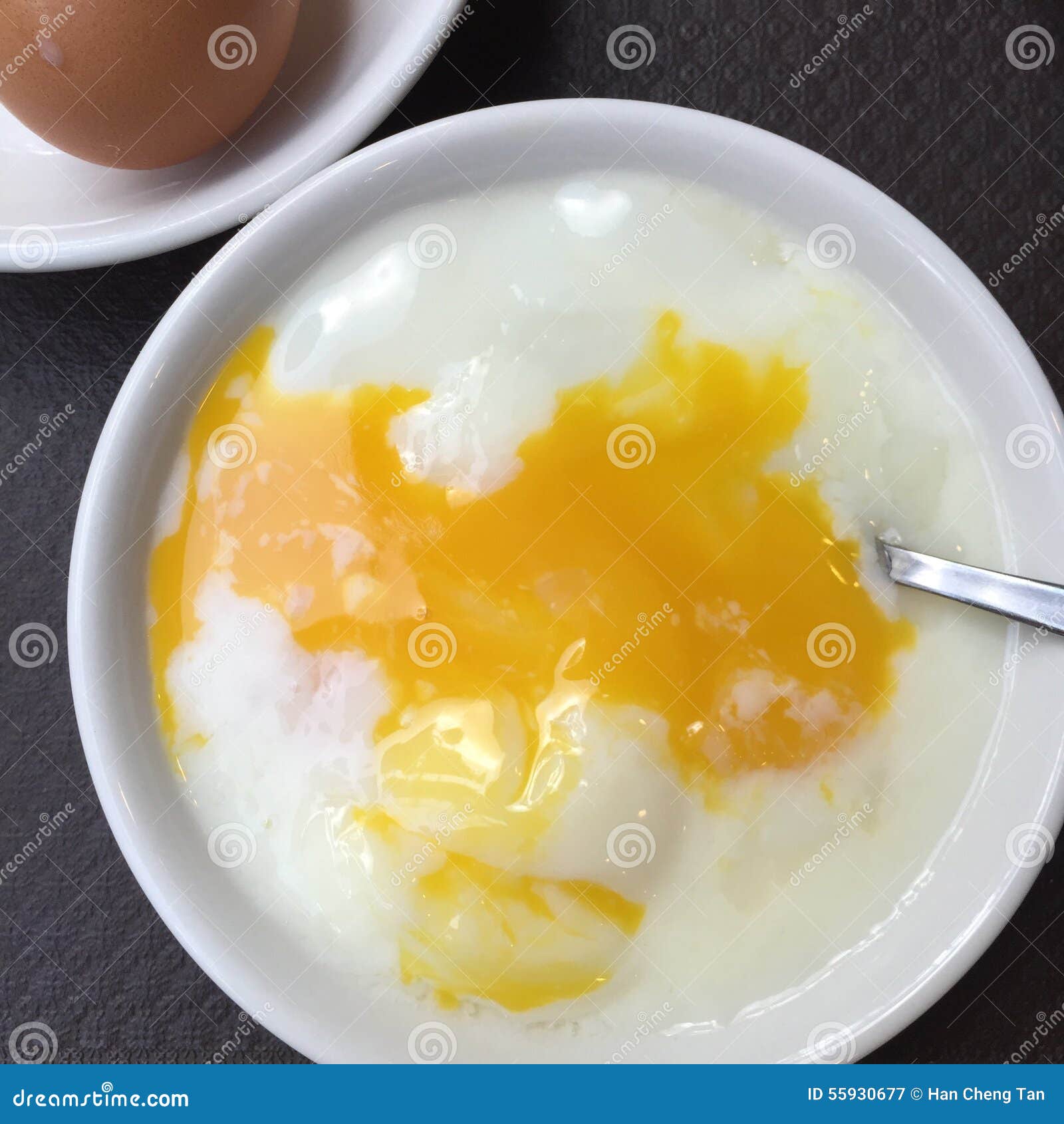 Half Boiled Egg stock image. Image of protein, white - 55930677