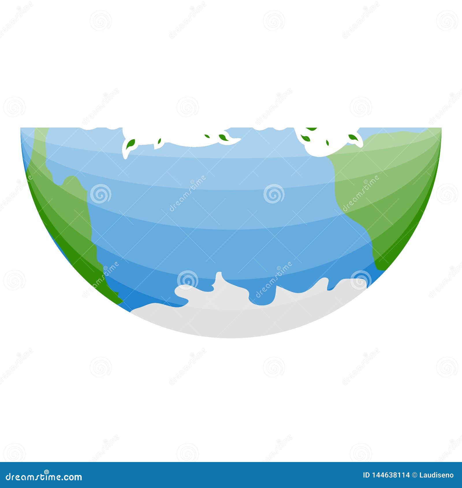 Half bottom of Earth stock vector. Illustration of nature - 144638114