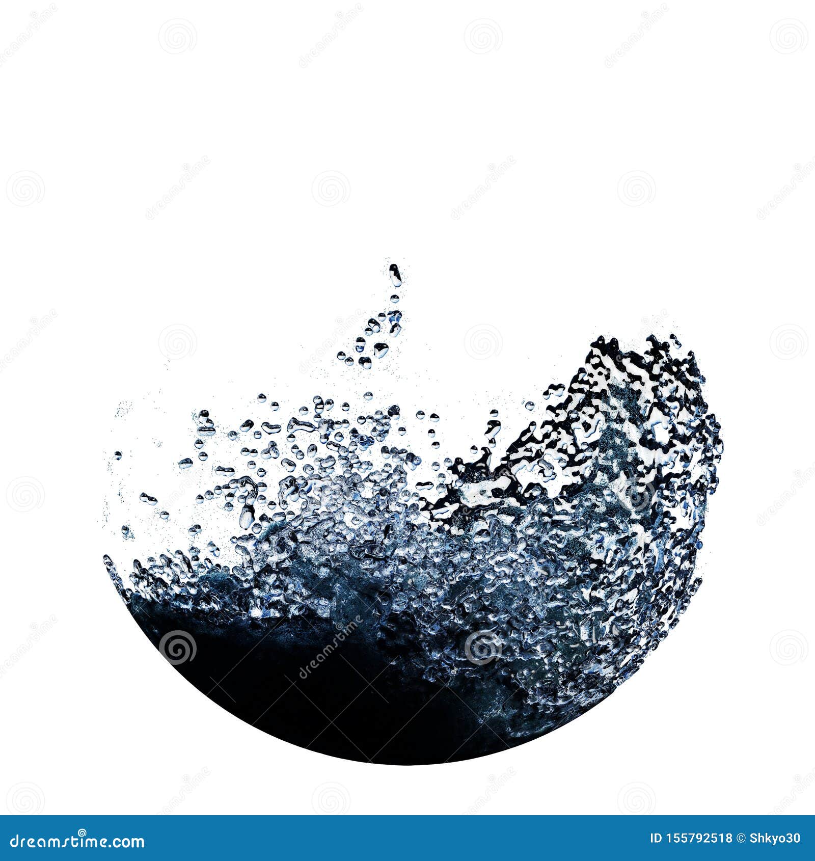 Liquid Ball Rotates And Boils. Design. 3D Ball Rotates And Begins To ...