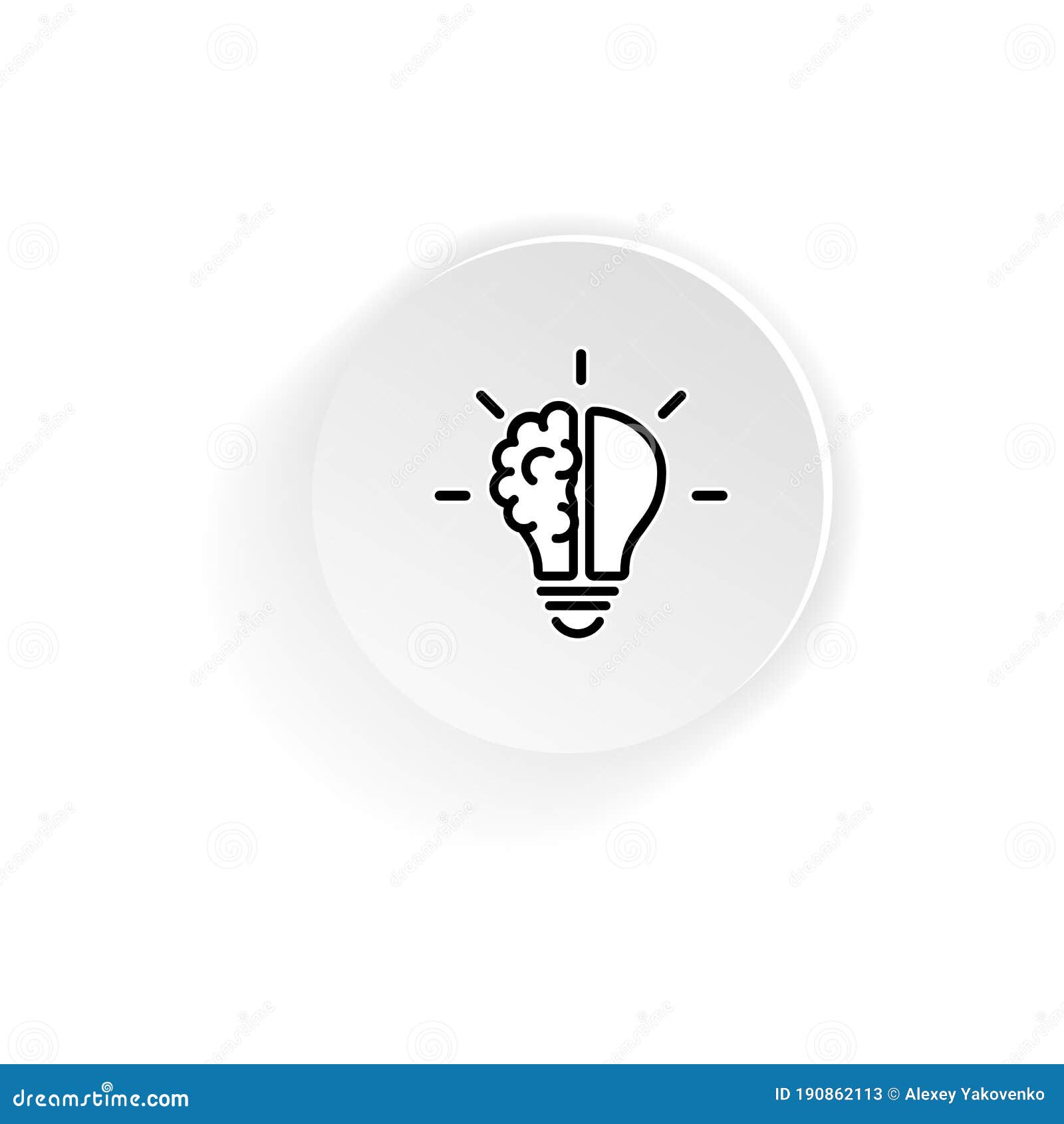 Half A Brain One Line Art. Continuous Line Drawing Of Human, Internal ...