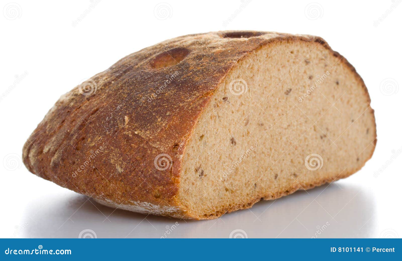 Half of bread stock image. Image of isolated, bread, food - 8101141
