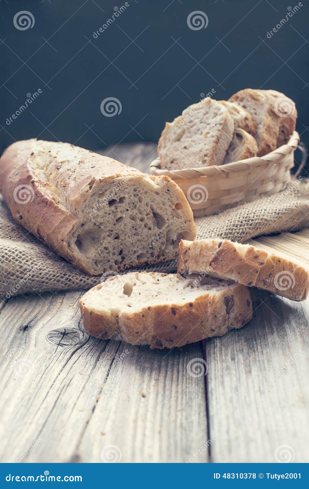 Half Bread Isolated On White Background. Stock Photography ...