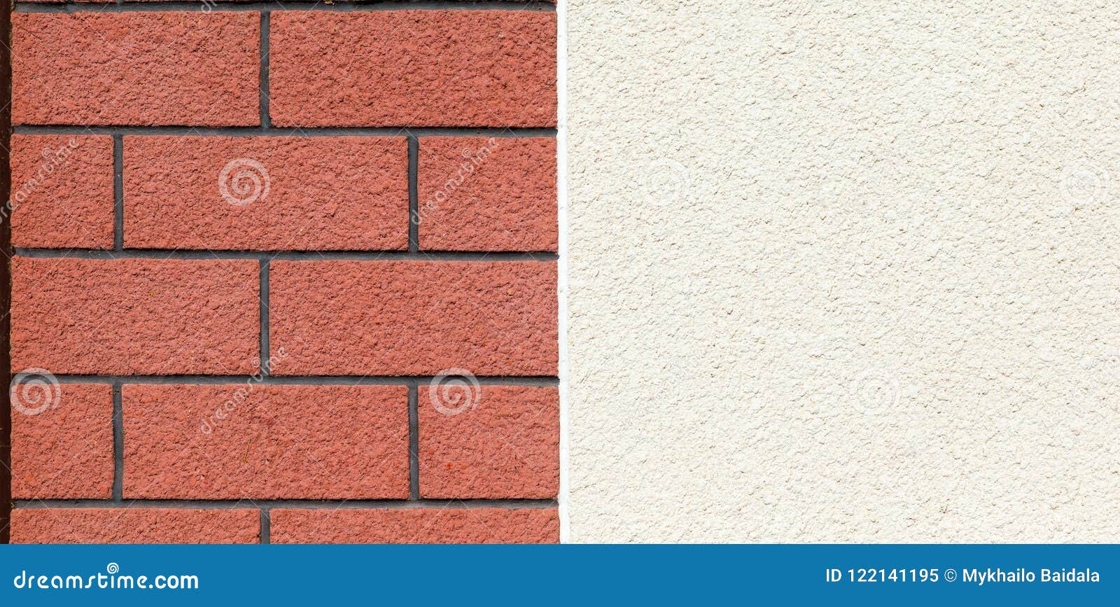 Half Brick Wall And Half Concrete Texture Royalty-Free Stock ...