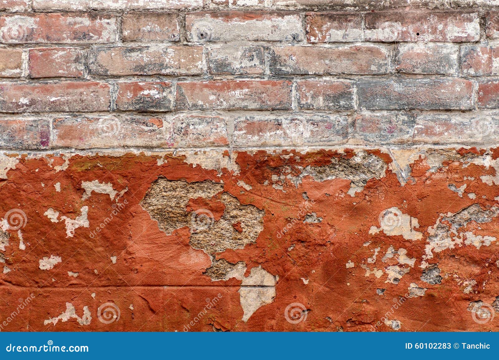 Half Brick Wall And Half Concrete Texture Stock Image | CartoonDealer ...
