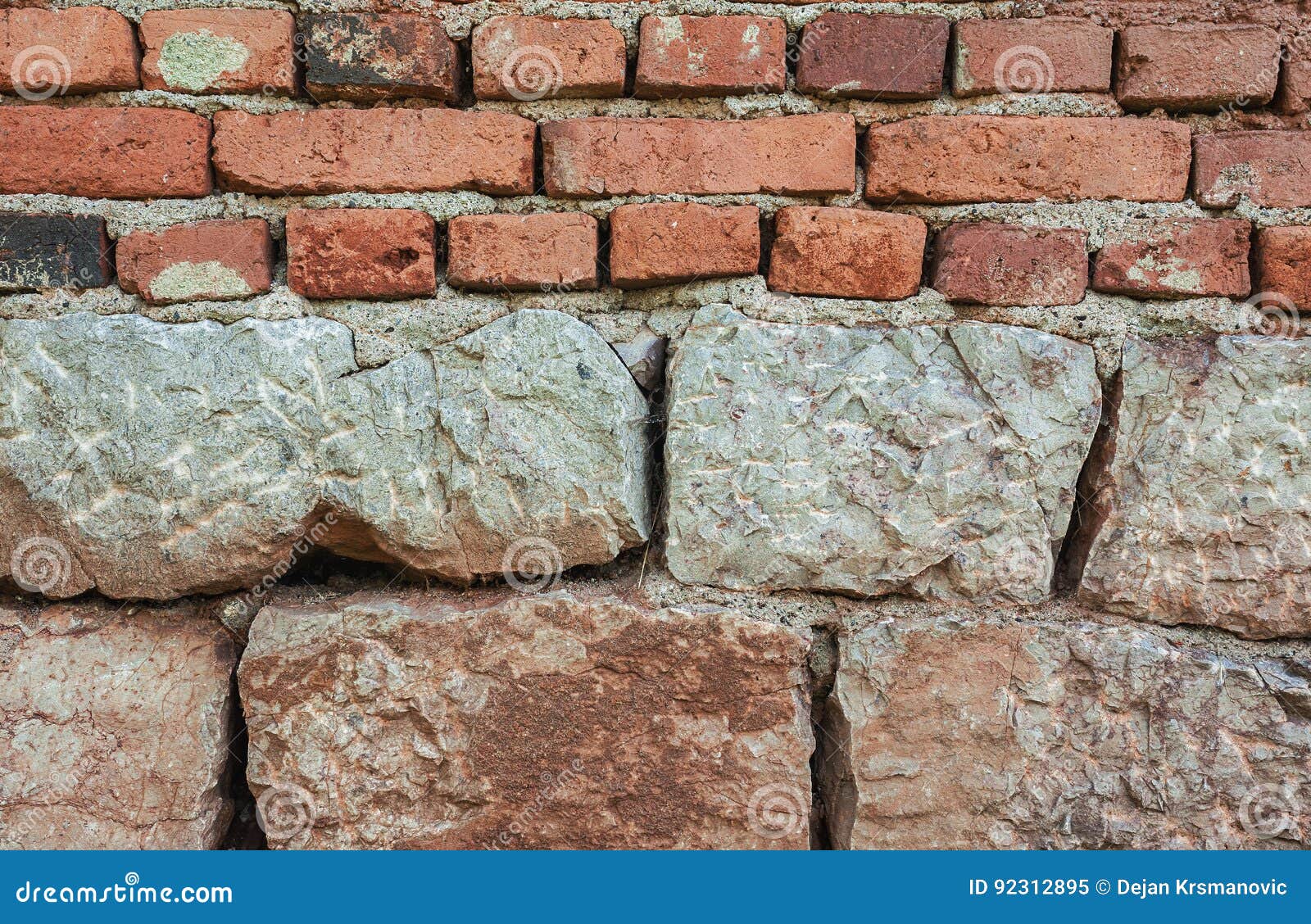 Half Bricks and Half Stones Stock Image - Image of cover, retro: 92312895