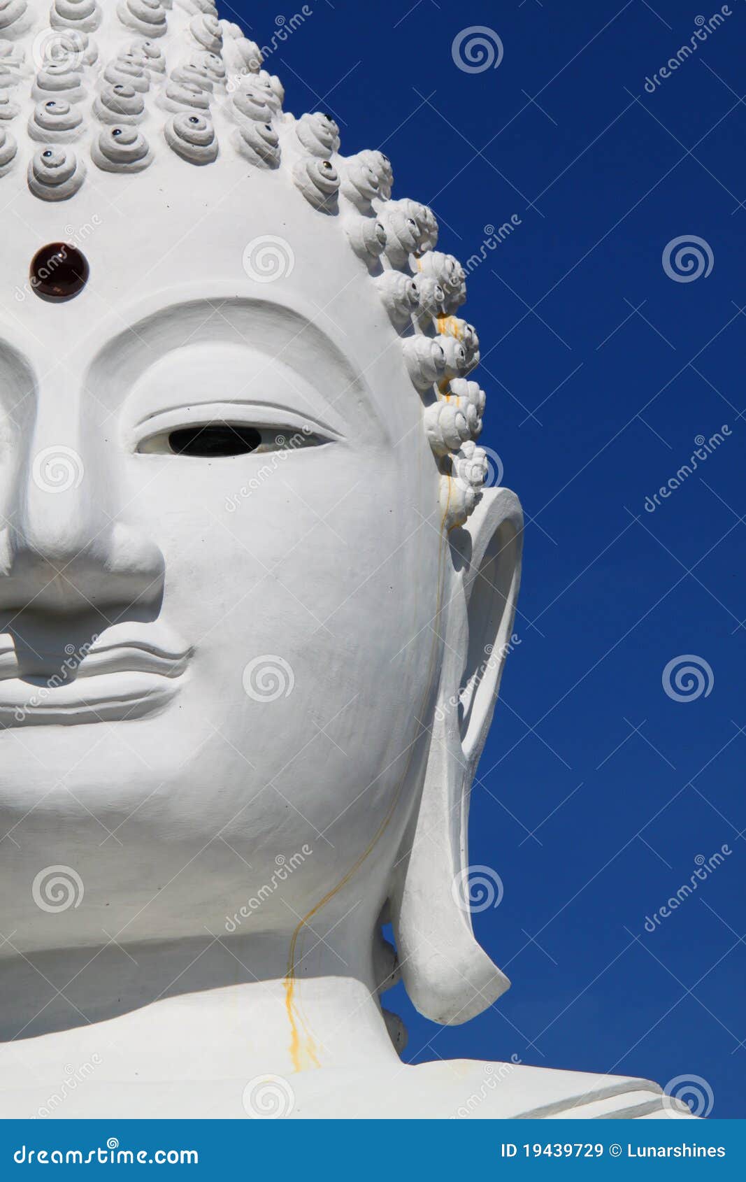 Half of a buddha s face stock image. Image of bust, enlightenment ...