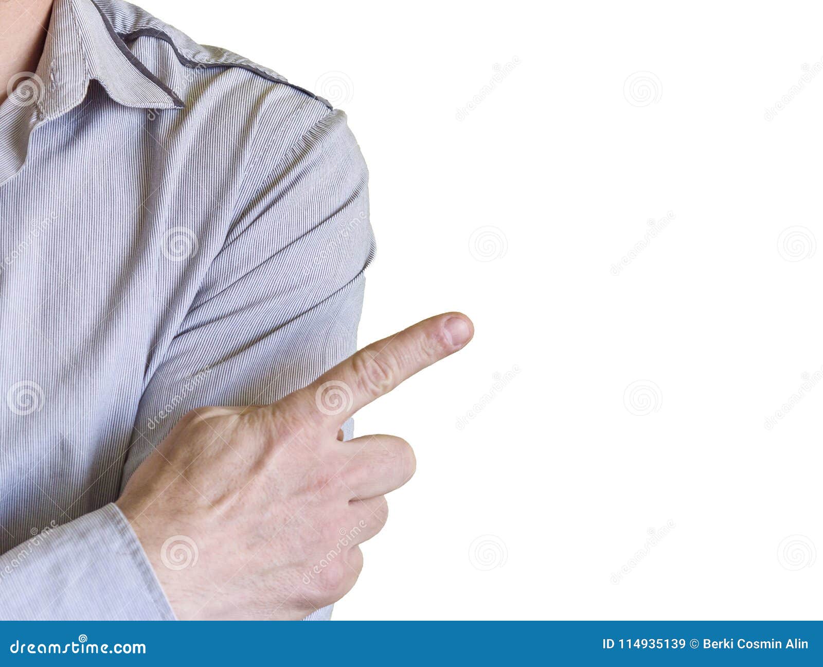 Half Profile Business Man on White Background Stock Image - Image of ...