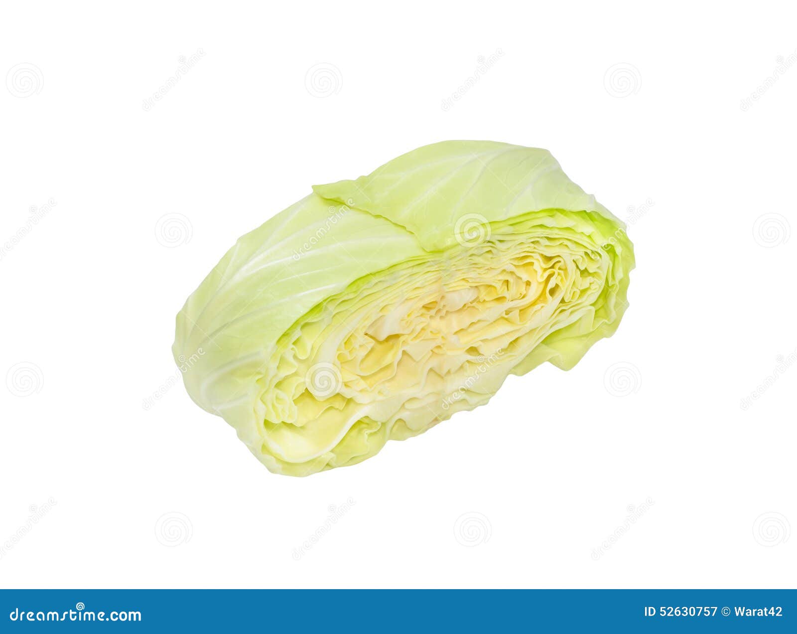 Half of Cabbage Isolated on White Background Stock Image - Image of ...