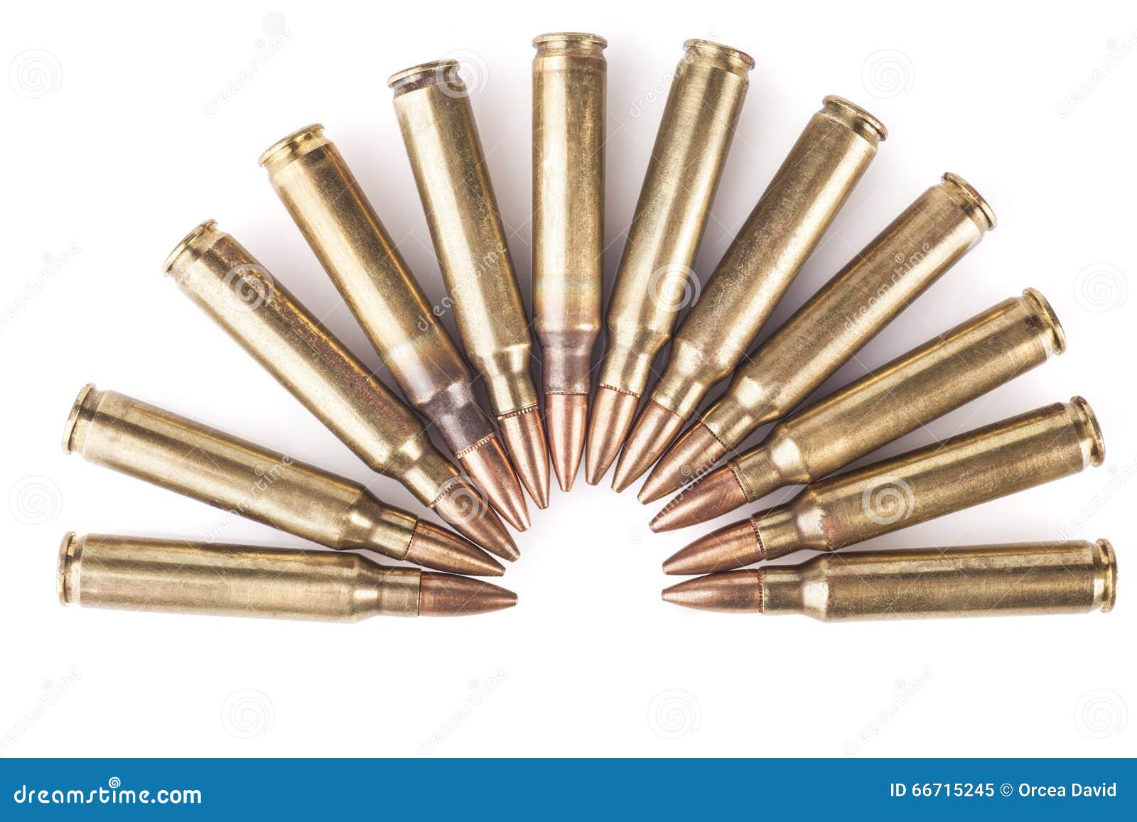 Half Circle Bullets stock image. Image of cartridges - 66715245