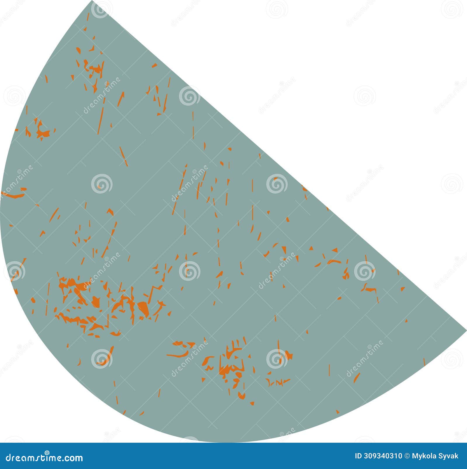 Half Circle with Grunge Texture Stock Vector - Illustration of modern ...