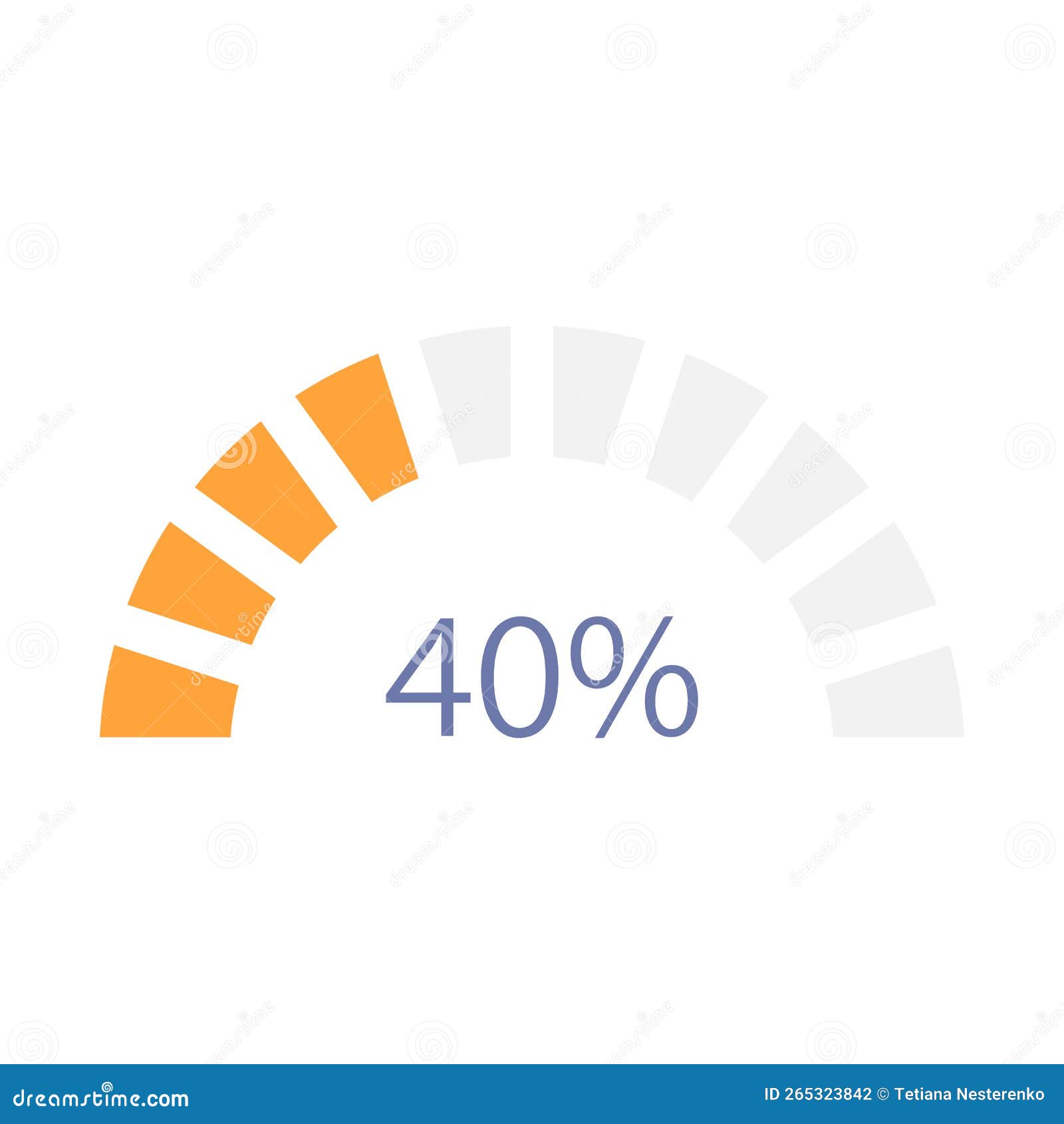 Half Circle Infographic Chart Design Template Stock Vector ...