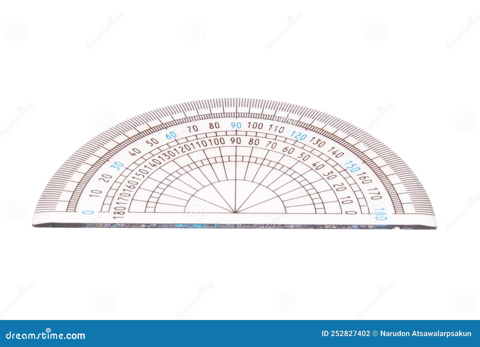 Half Circle Ruler Isolated on White Background Stock Photo - Image of ...