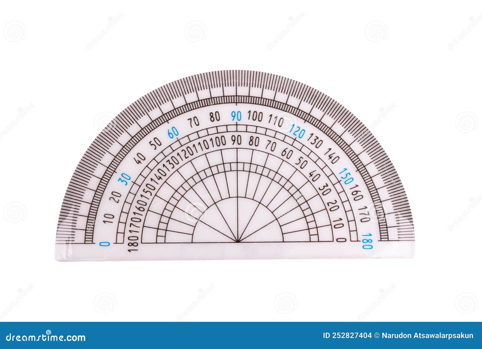Half Circle Ruler Isolated on White Background Stock Photo - Image of ...