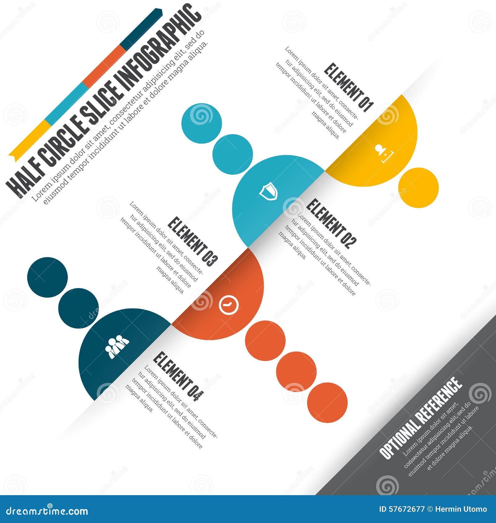 Infographic Half Circle Design Cartoon Vector | CartoonDealer.com #67612899